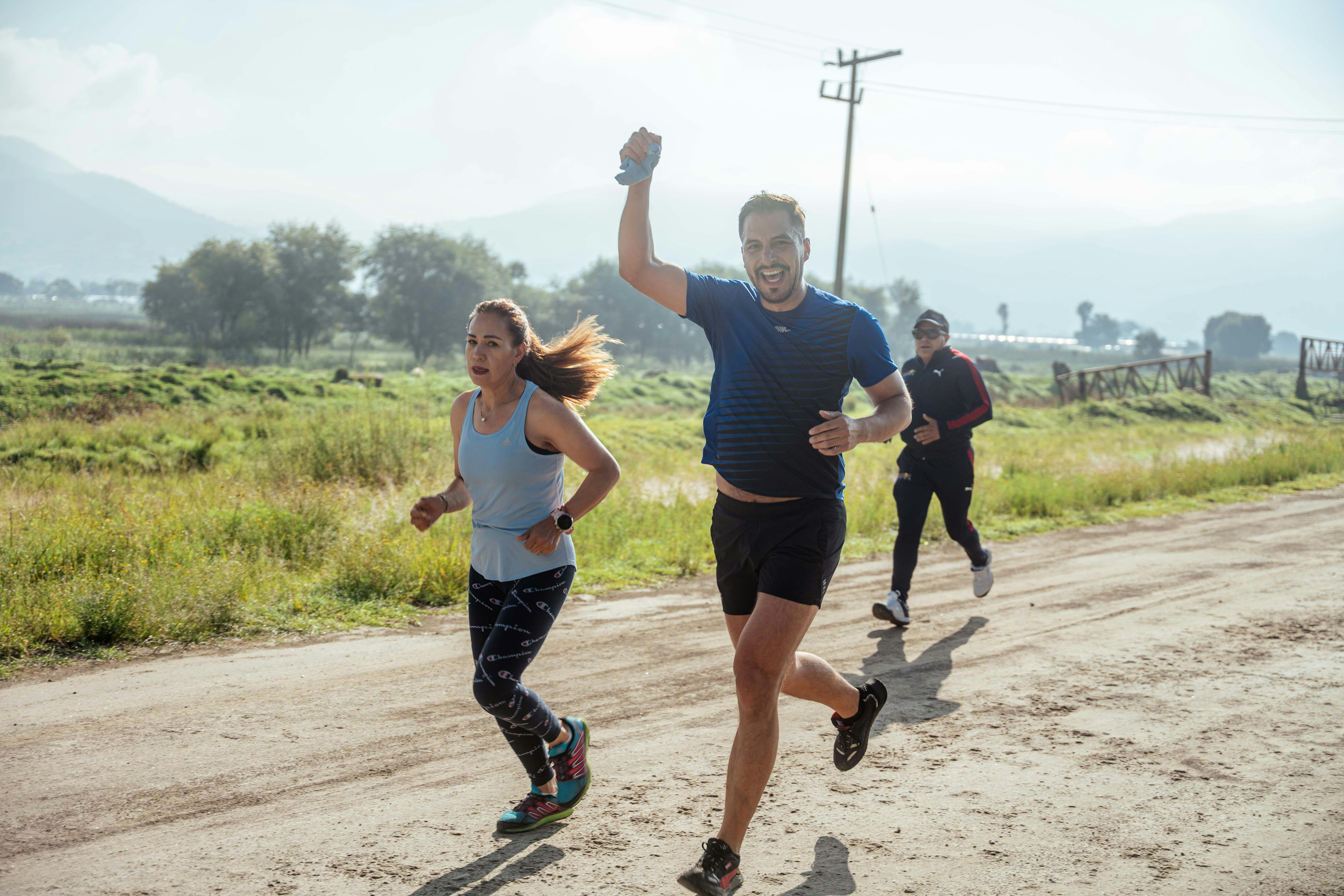 People Running on a Path · Free Stock Photo