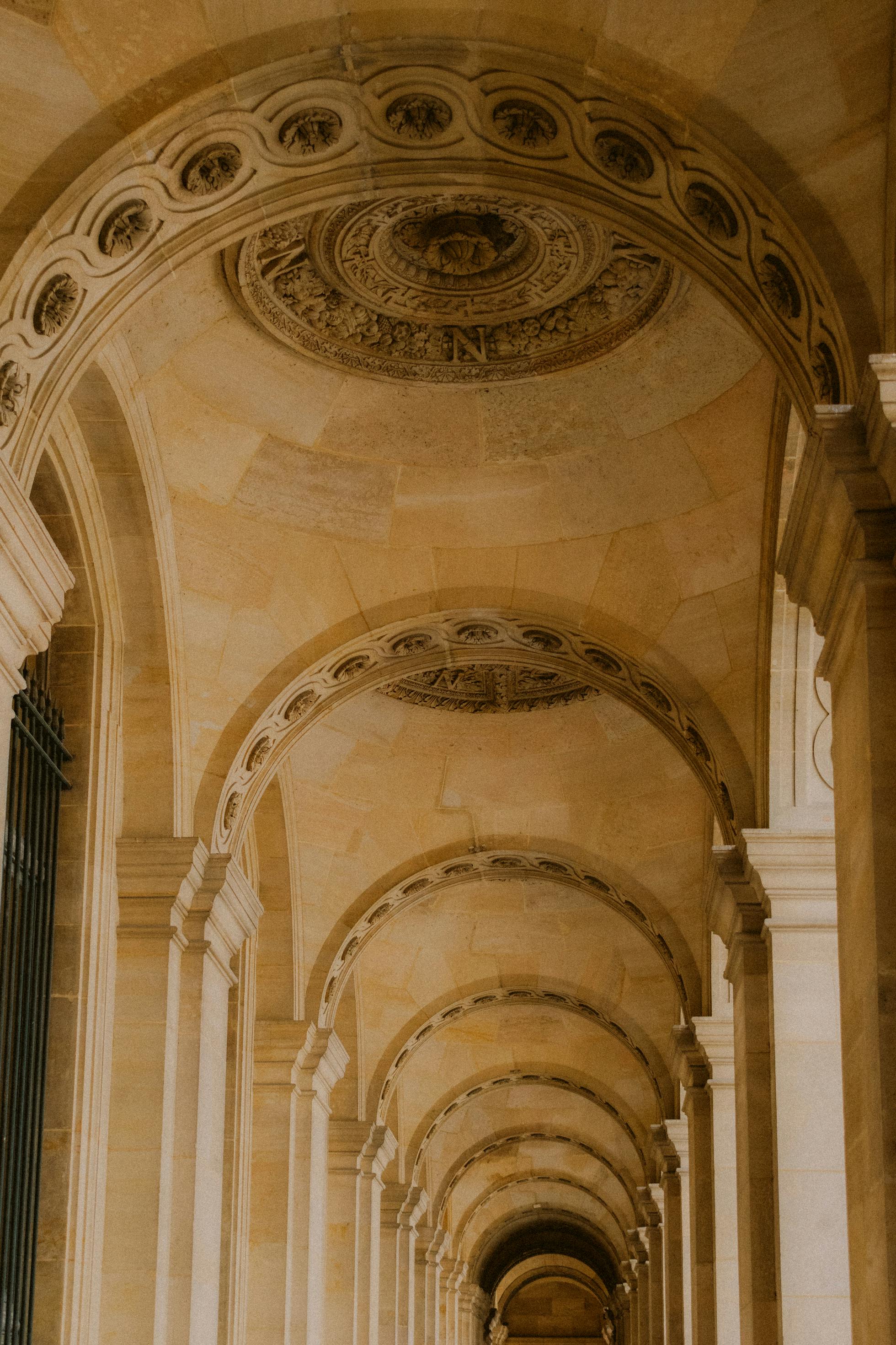 Stone Colonnade in Old Historical Building · Free Stock Photo
