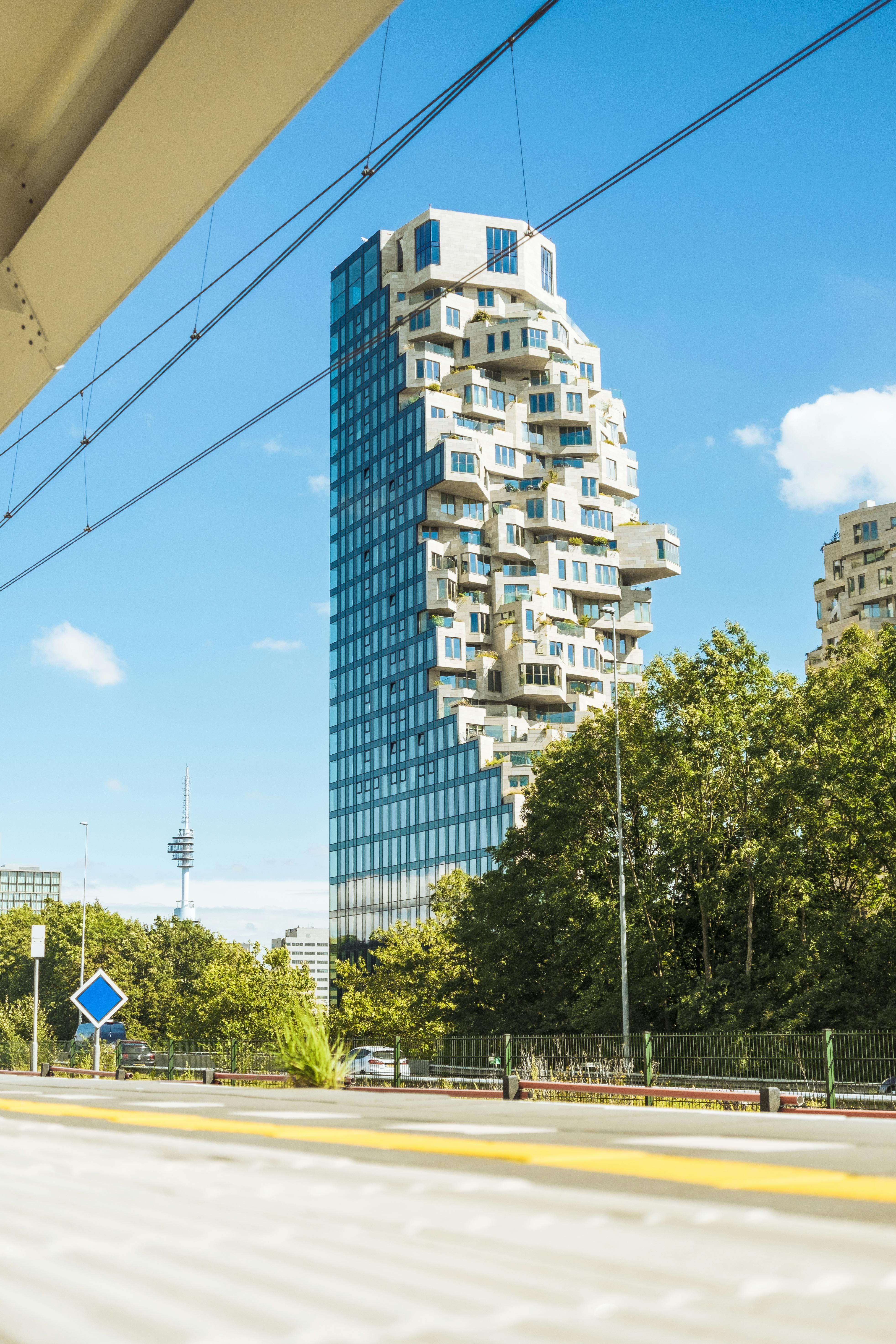 High Modern Building by the Street · Free Stock Photo