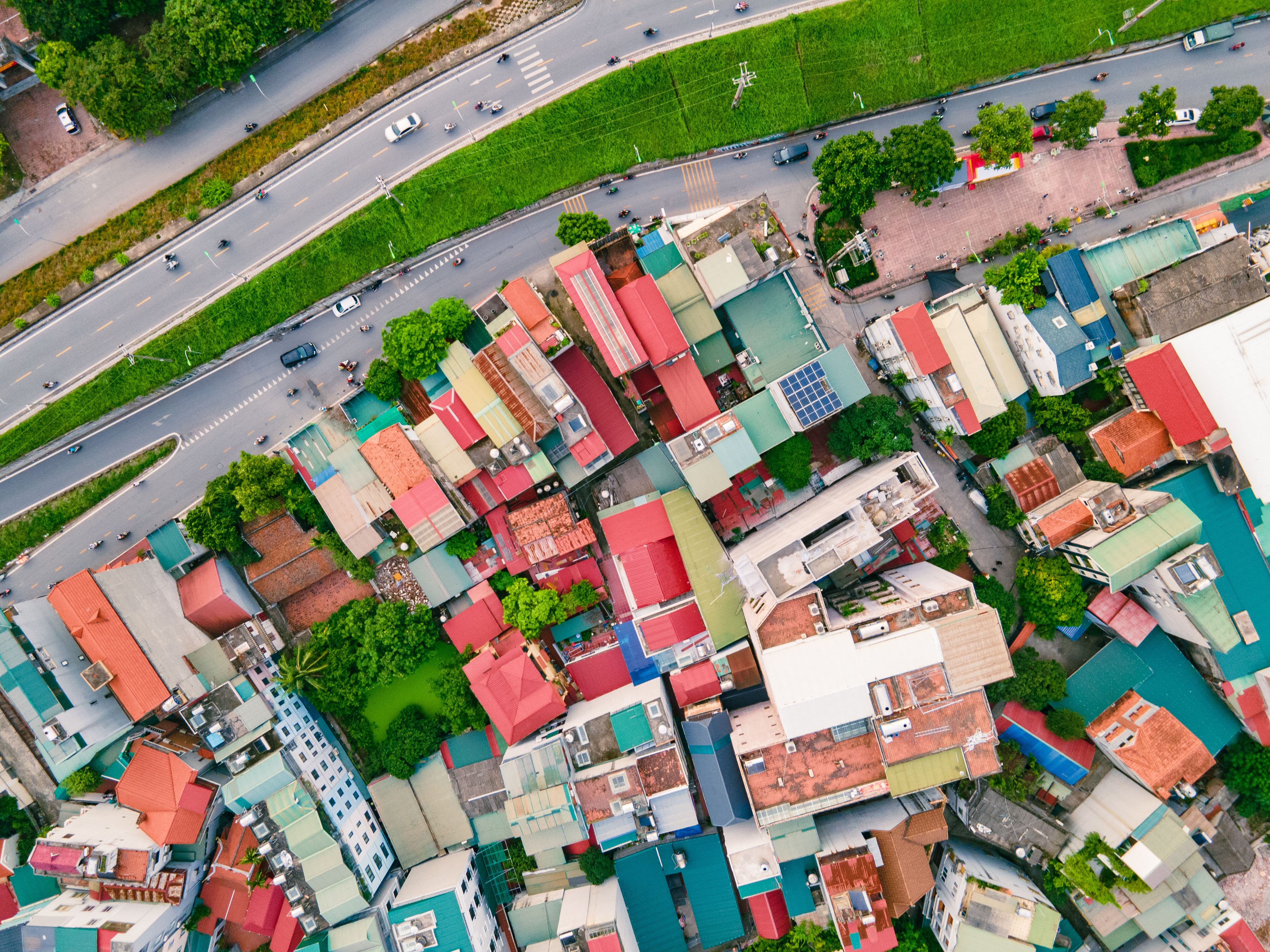 Residential Districts from Air · Free Stock Photo