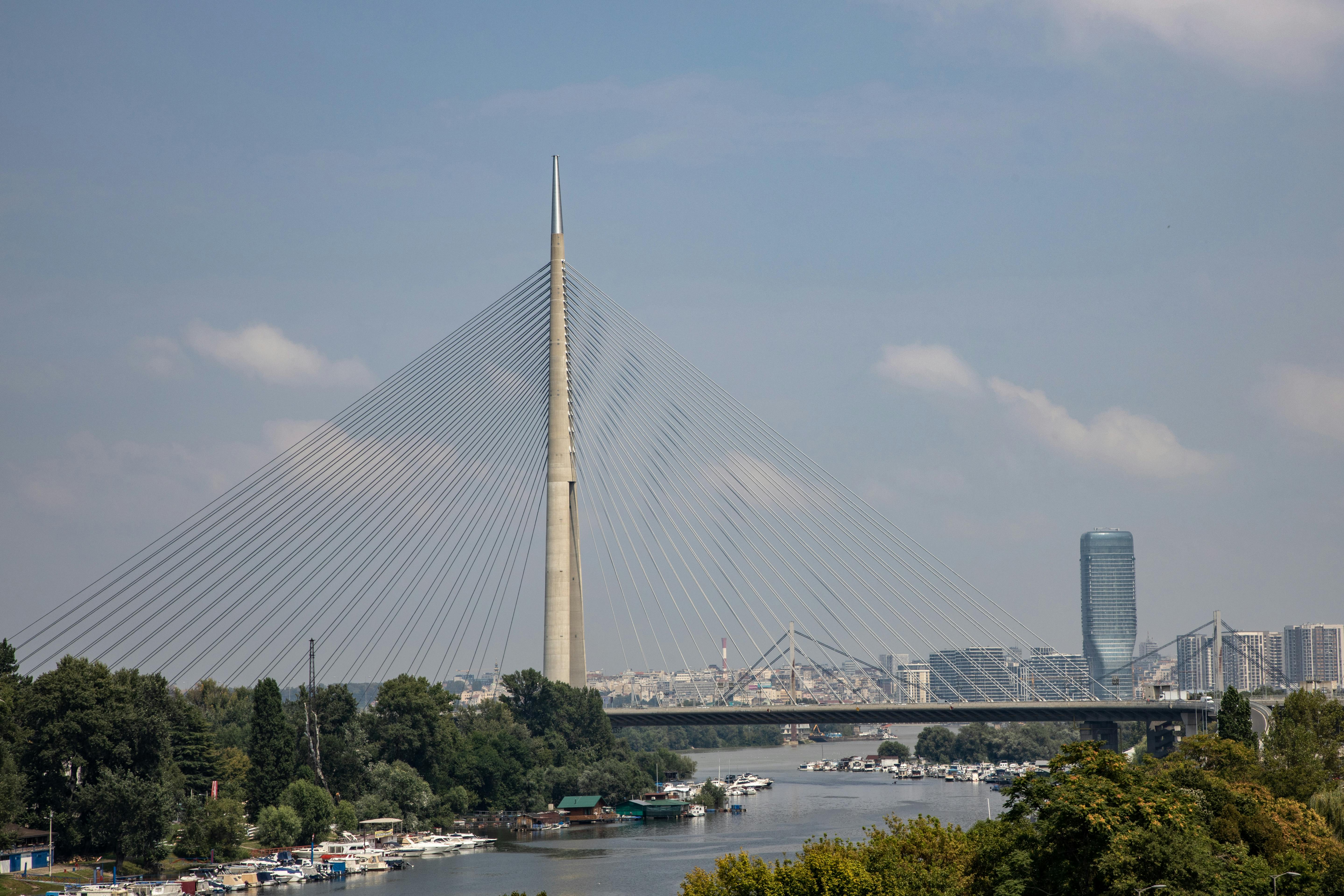 Ada Bridge in Belgrade · Free Stock Photo