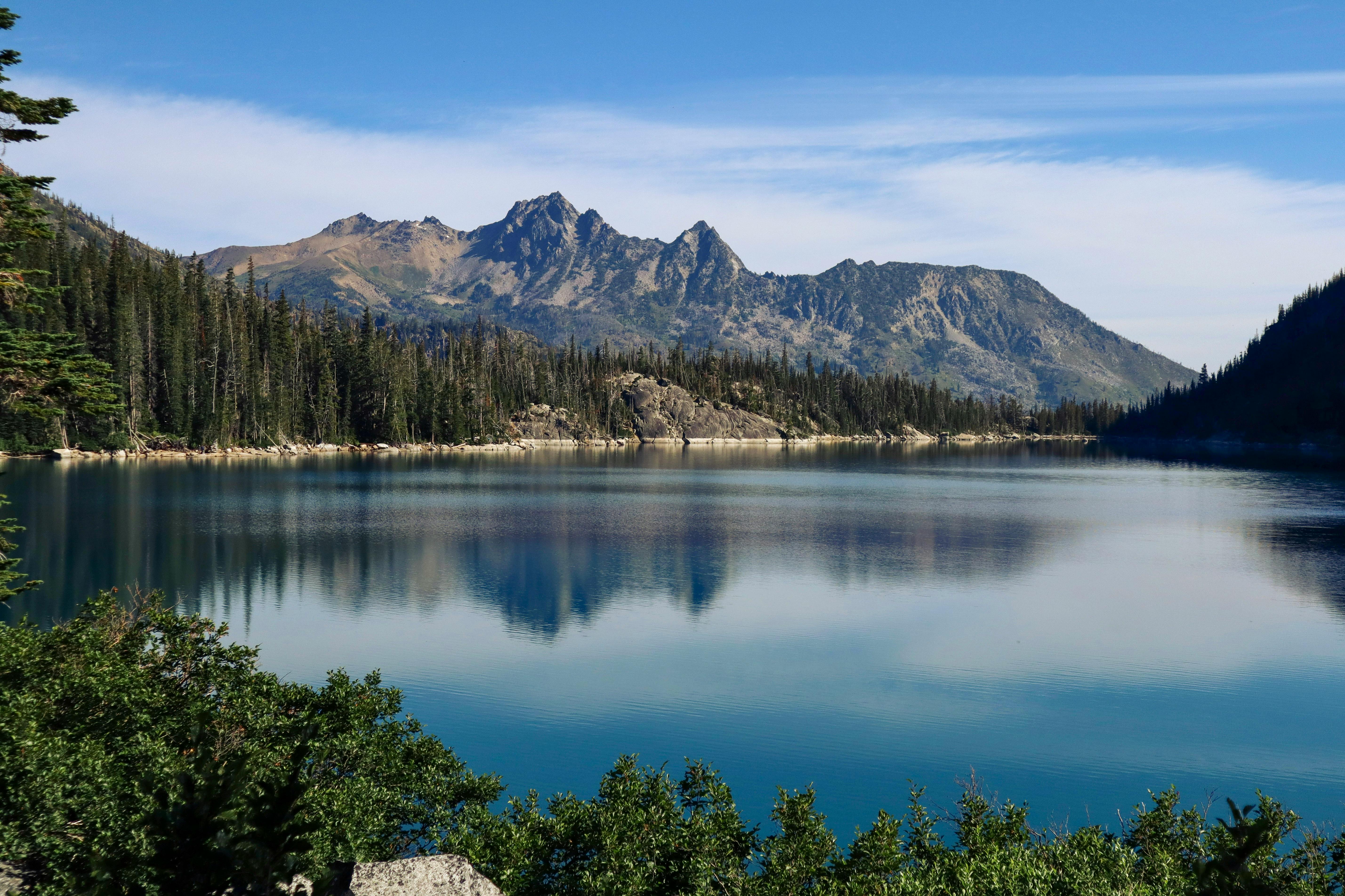 Pure Colchuk Lake in Cascade Mountains in Washington, USA · Free Stock ...