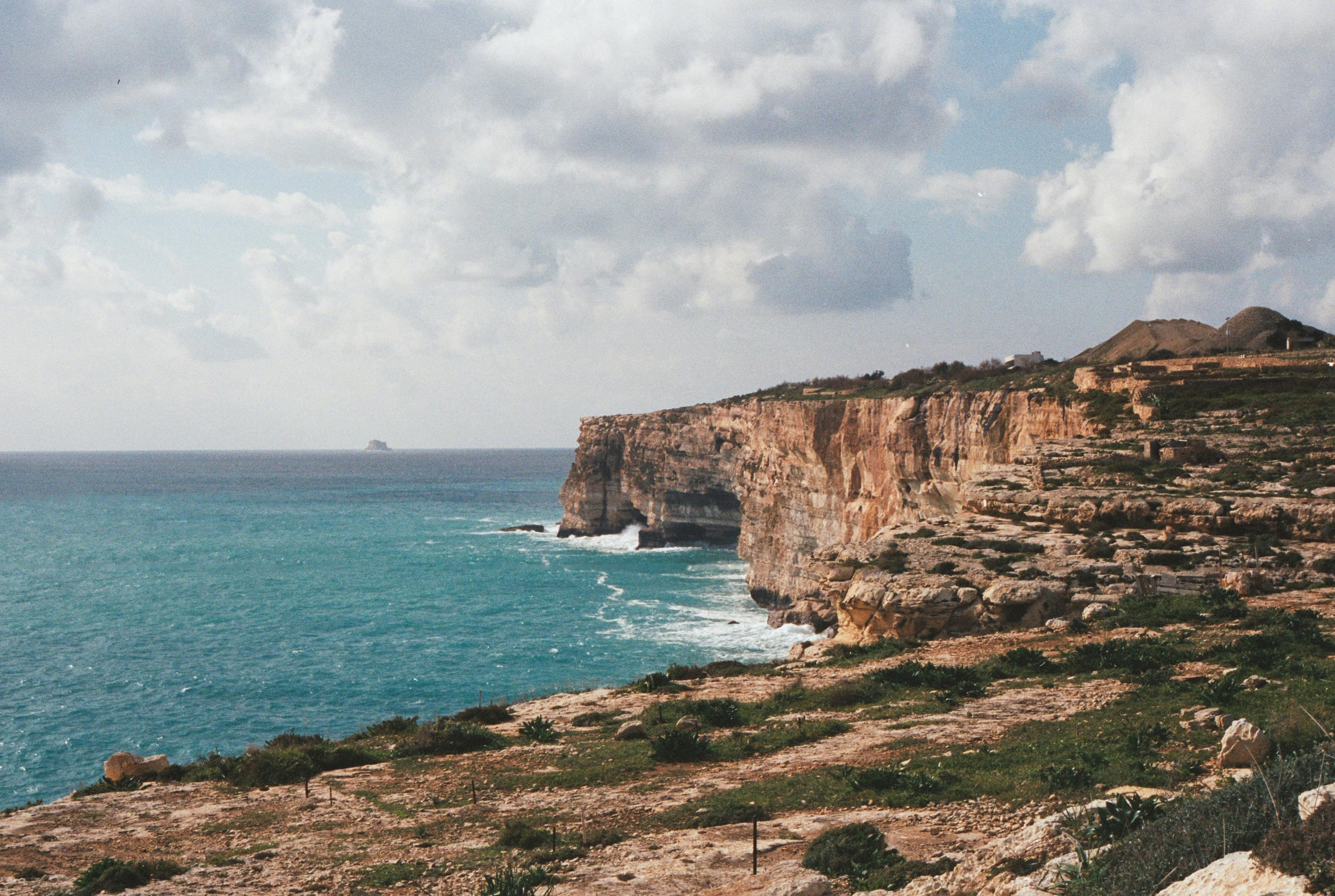 Cliff on Sea Coast in Malta · Free Stock Photo