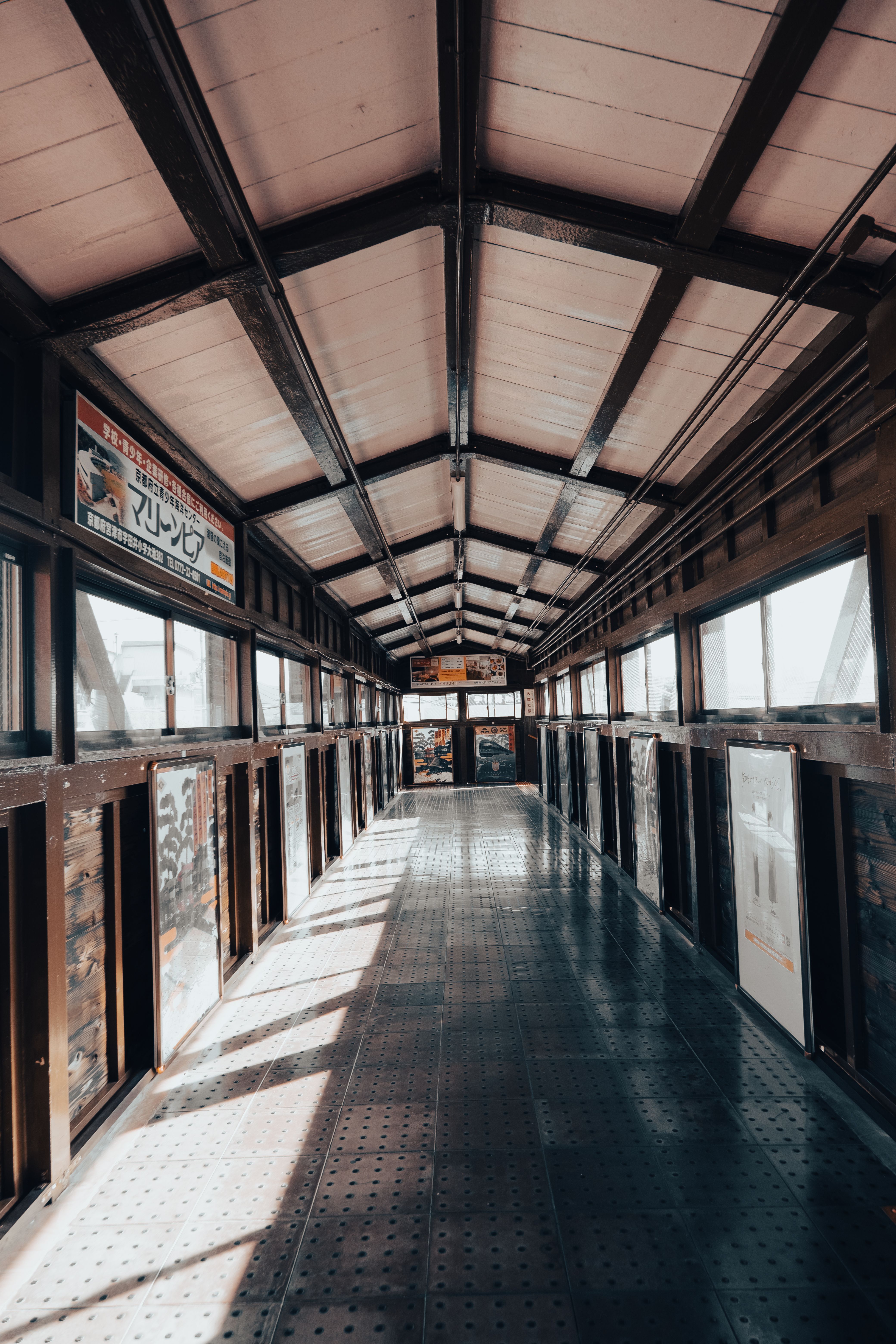 Corridor and Machines behind · Free Stock Photo