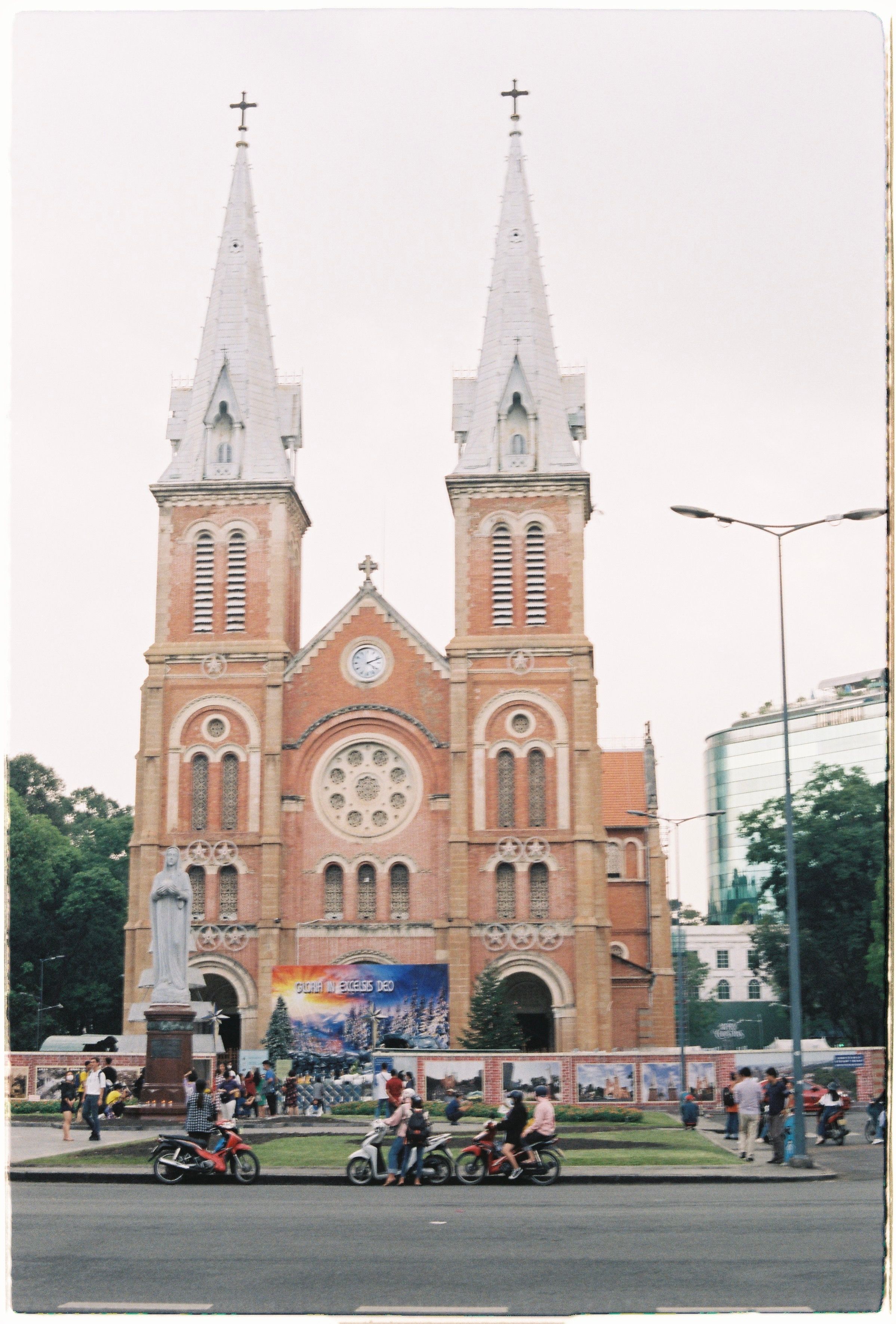 Low Angle Shot of Notre Dame Cathedral of Saigon · Free Stock Photo