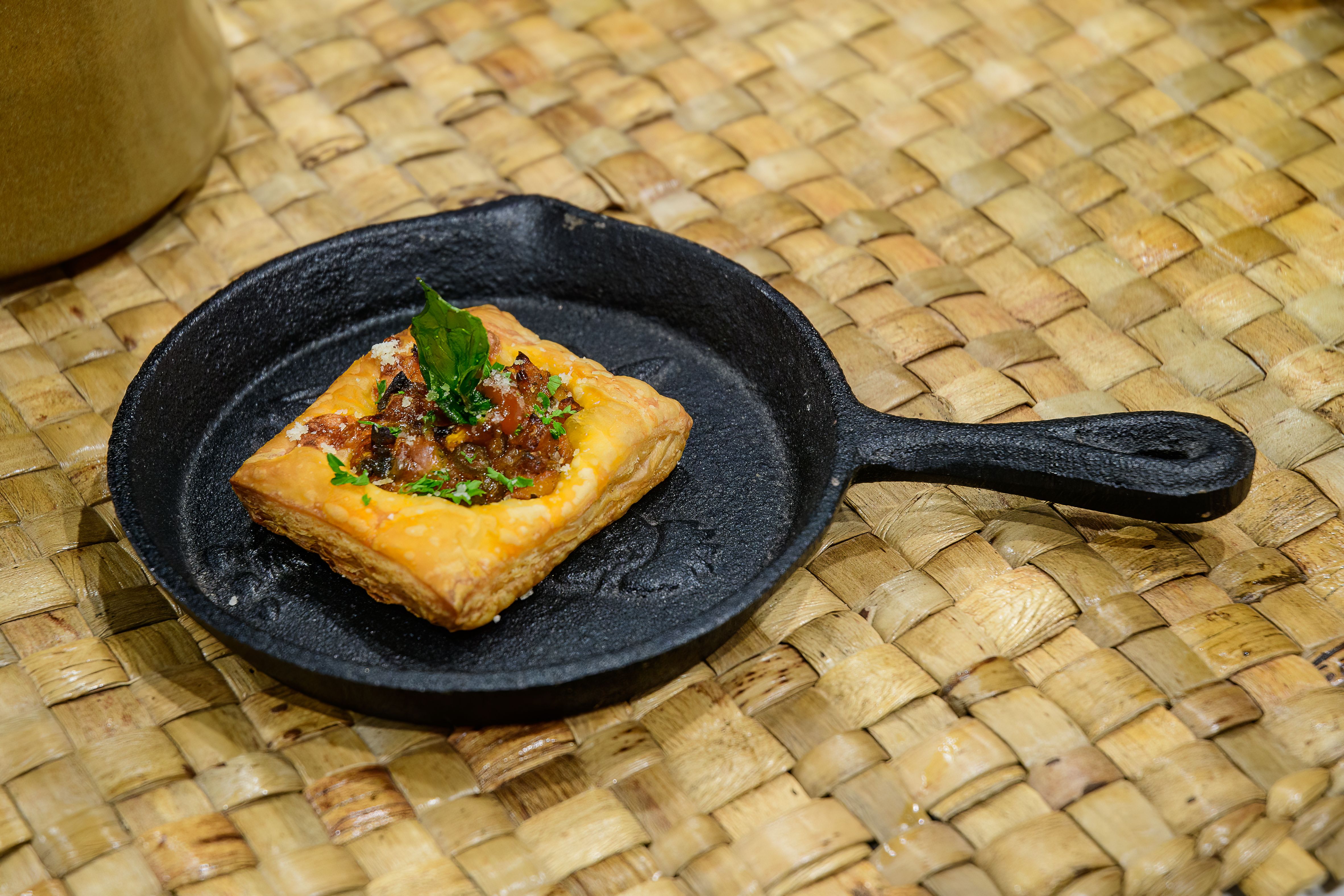 Square Tart in a Cast Iron Pan · Free Stock Photo