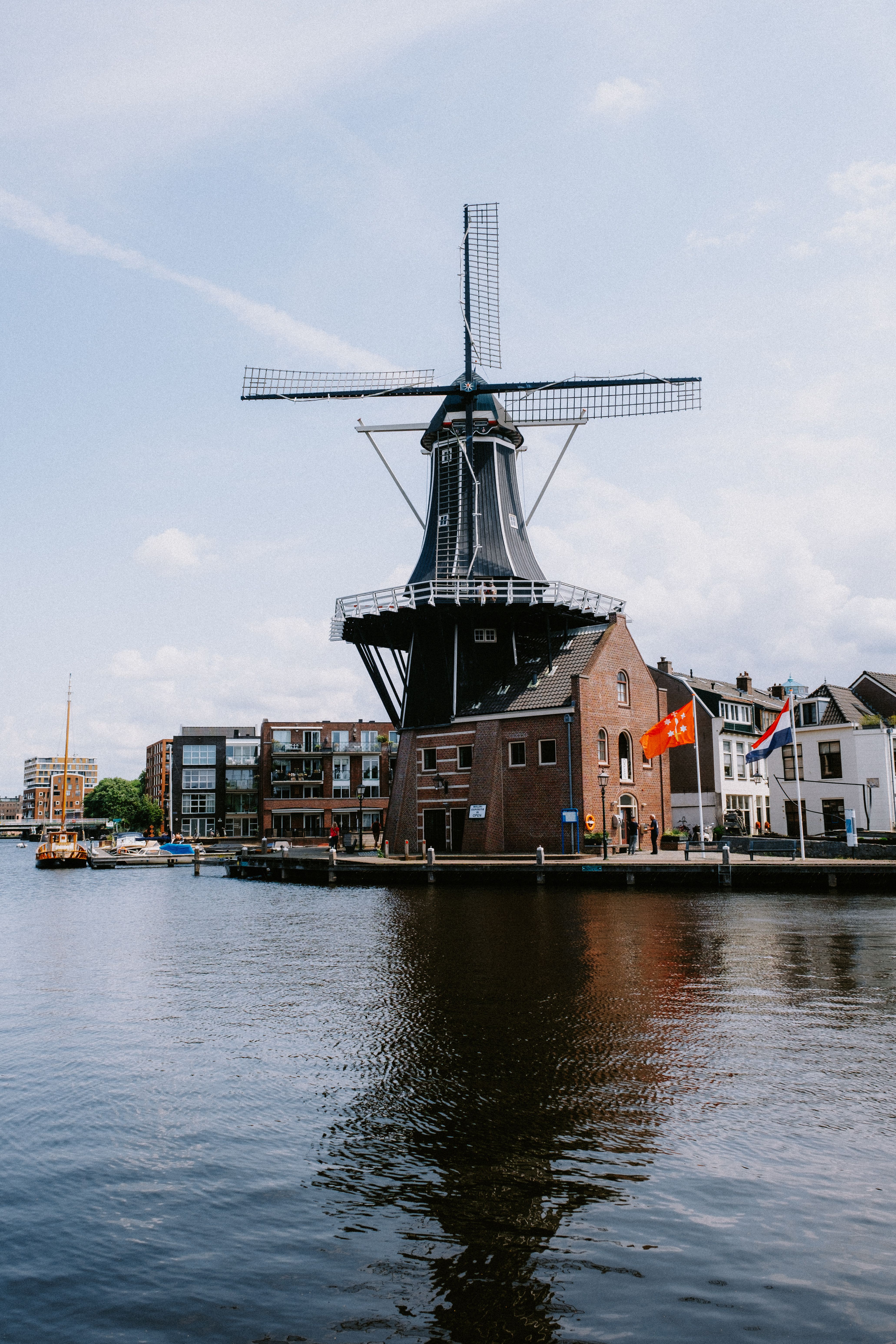 Windmill De Adriaan in Haarlem Netherlands · Free Stock Photo