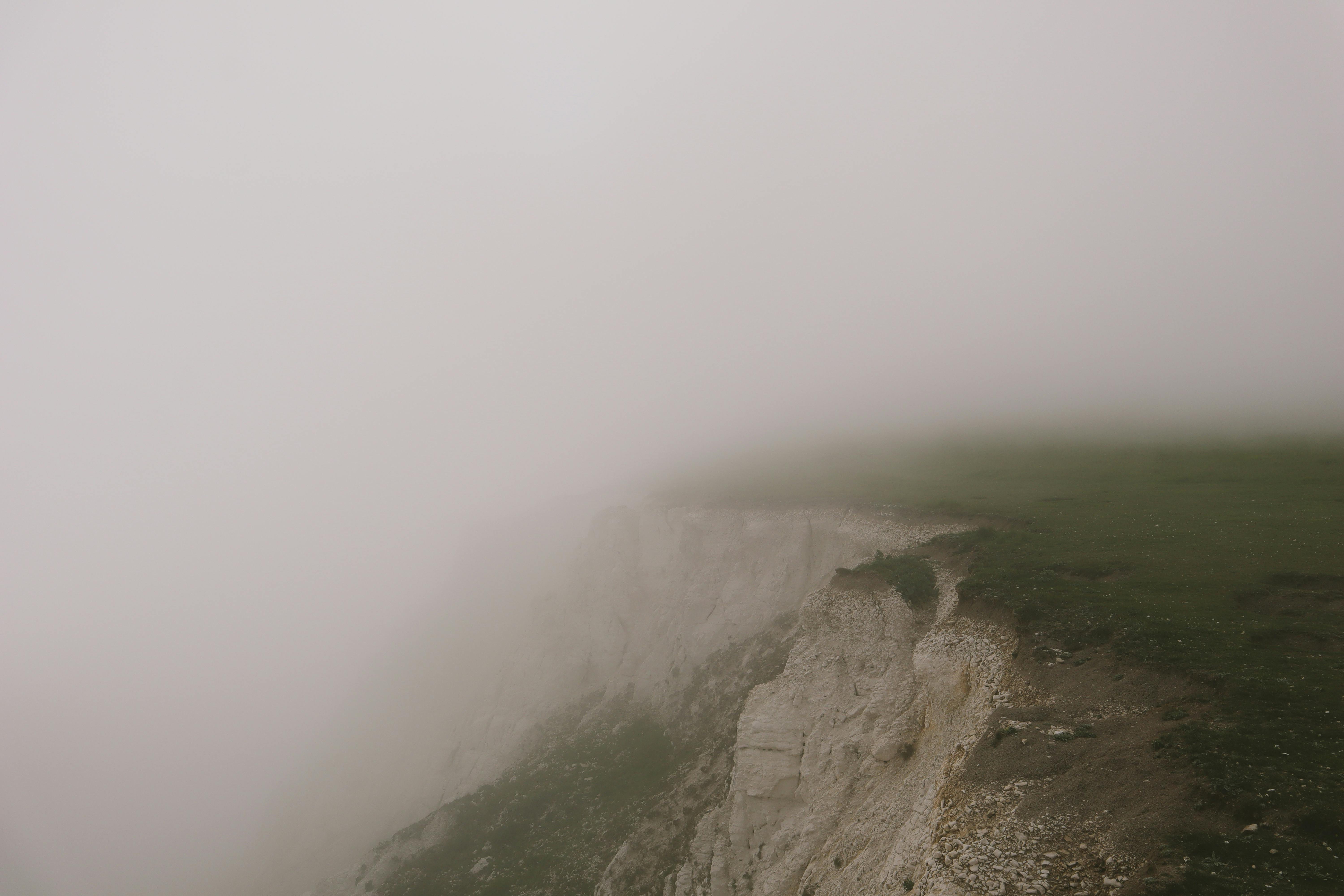 Fog over Cliff on Sea Coast · Free Stock Photo