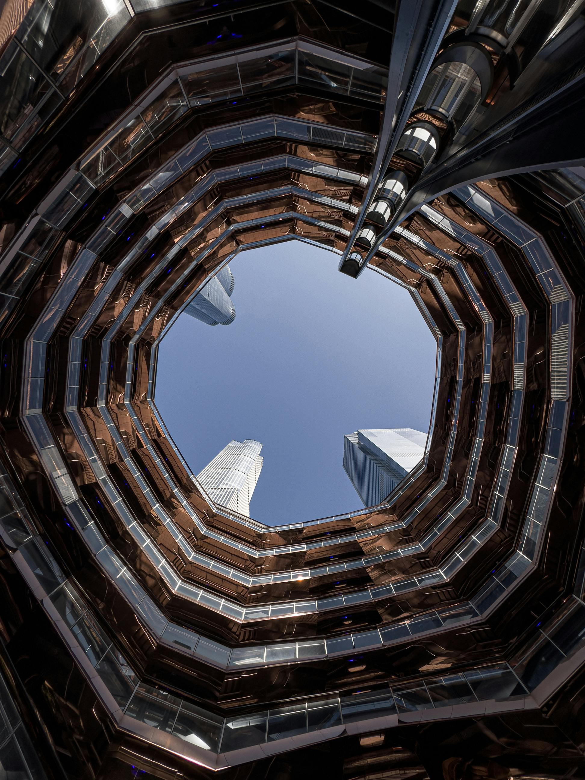View rom the Inside of the Vessel, New York, USA · Free Stock Photo