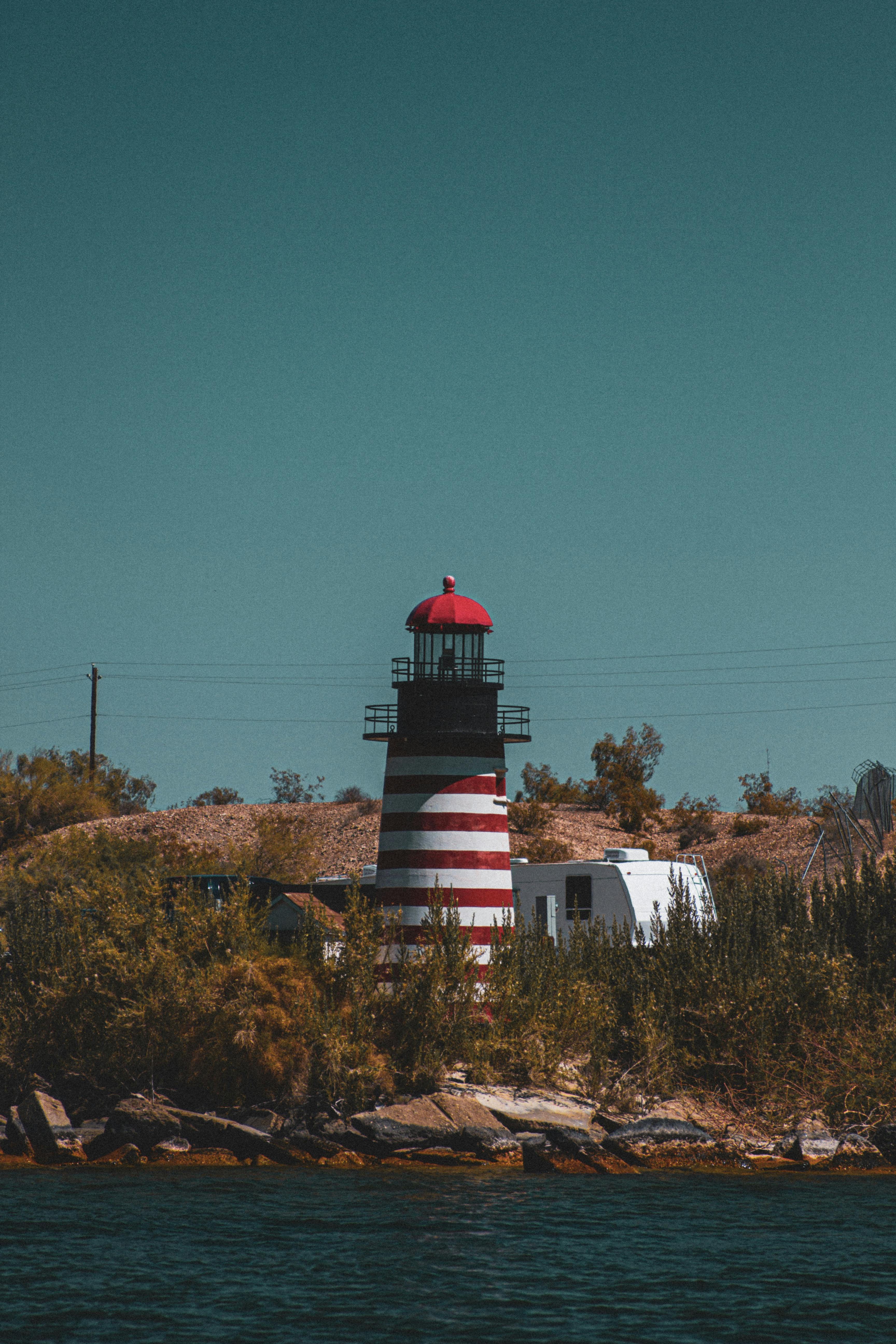 Bass Harbor Head Lighthouse at Sunset · Free Stock Photo