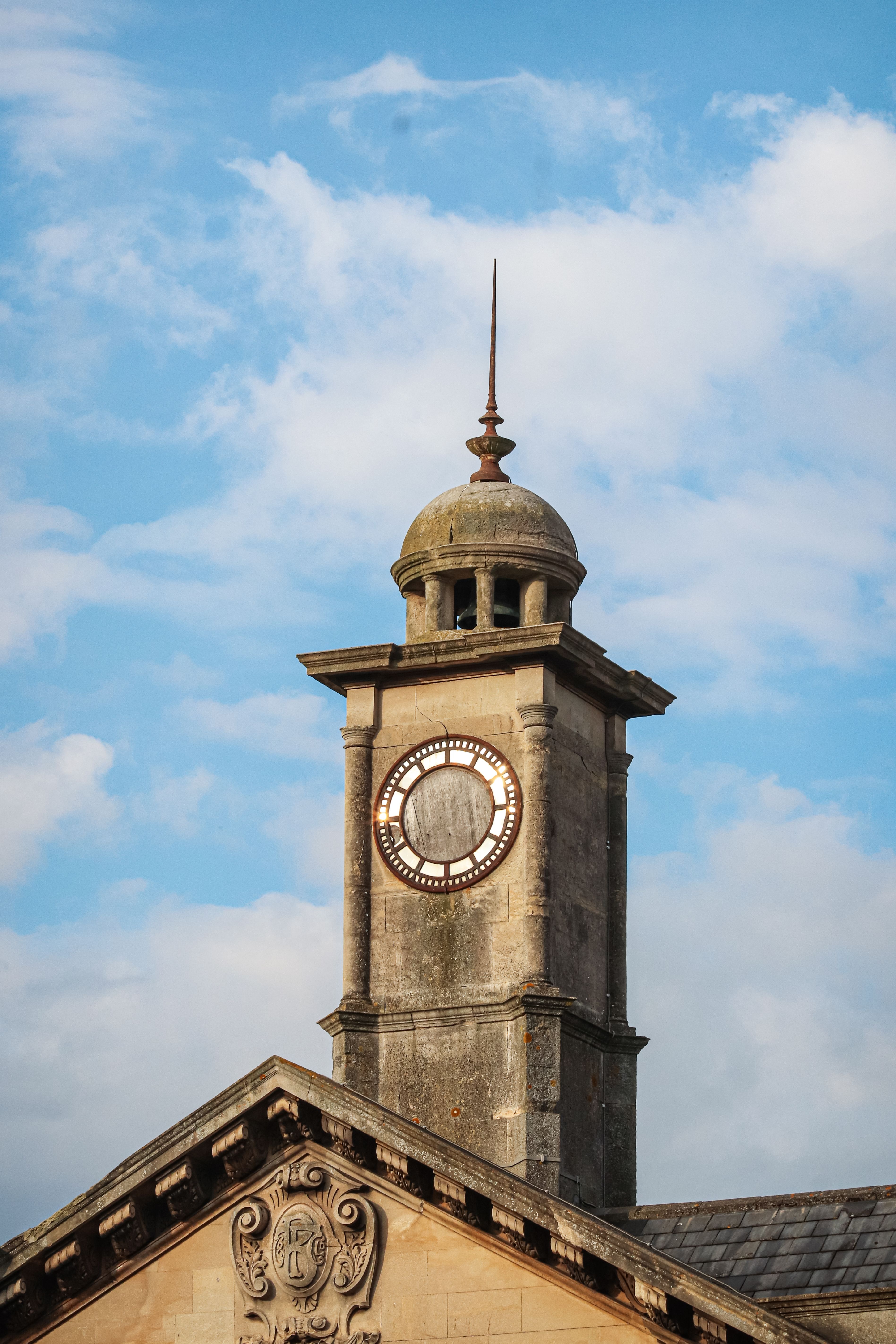 View of the Tower of an Antique Building · Free Stock Photo