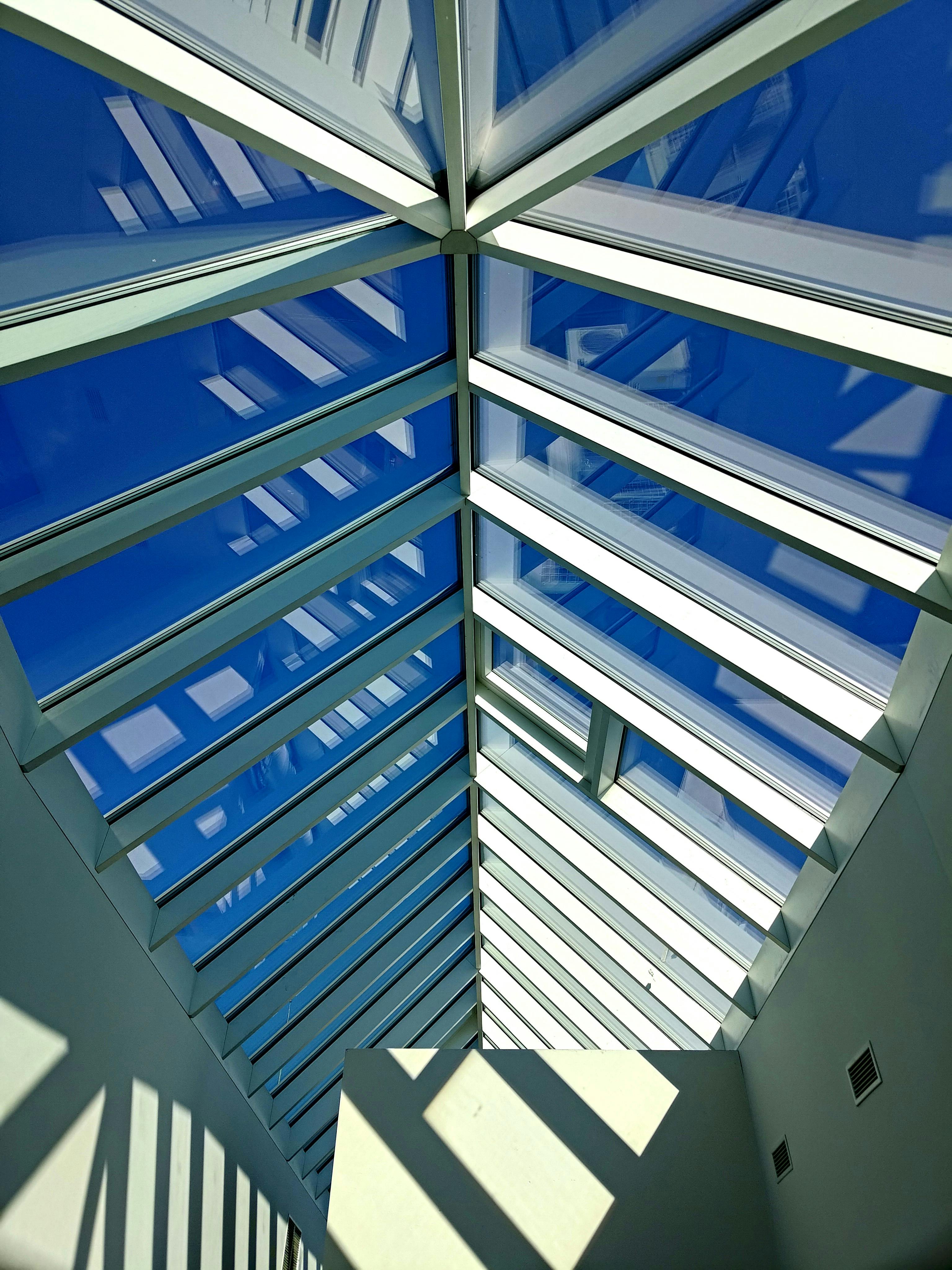 Clear Glass Window With Brown and White Wooden Frame · Free Stock Photo