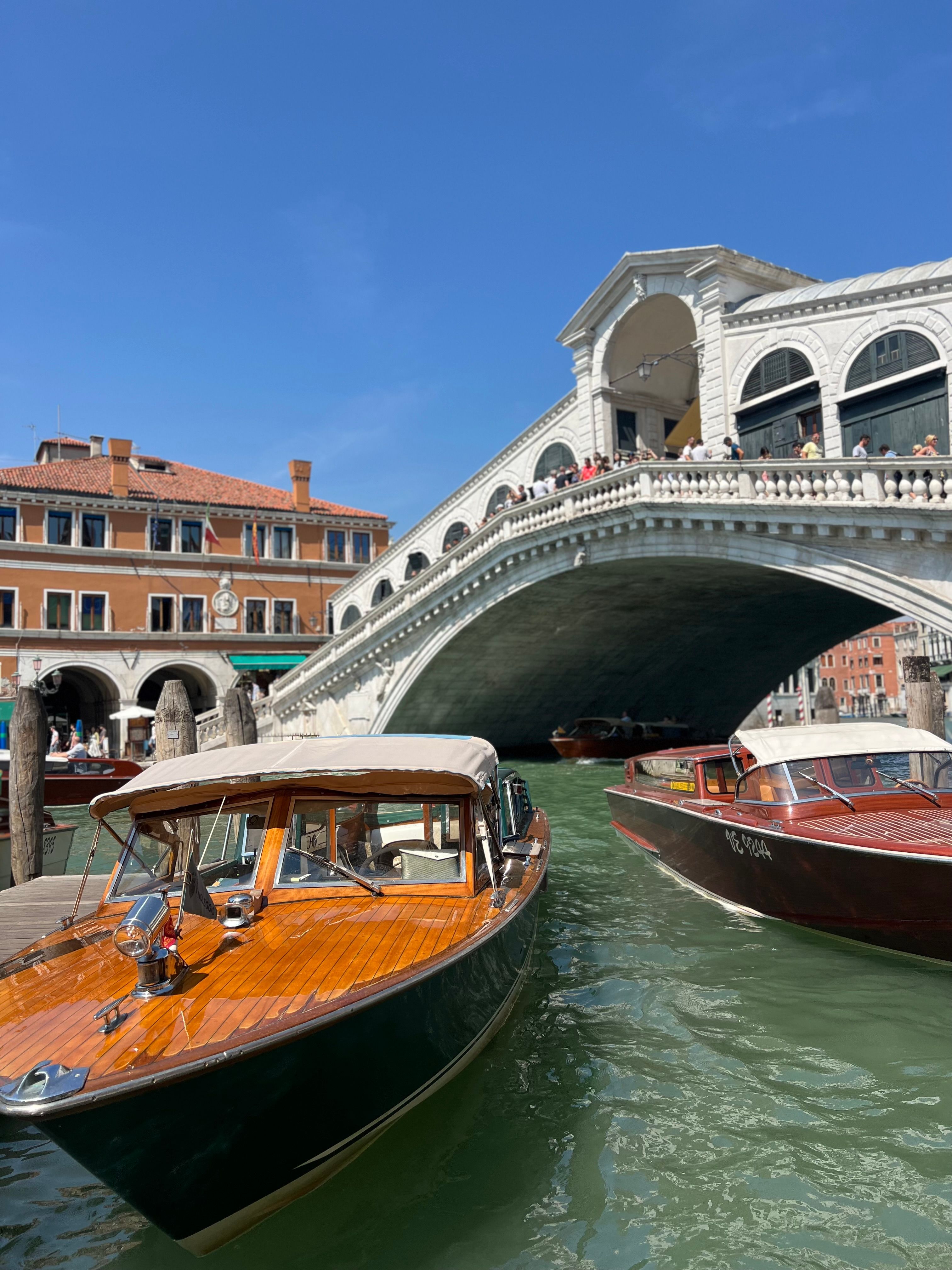Photo of The Rialto Bridge across the Grand Canal with a Dock · Free ...
