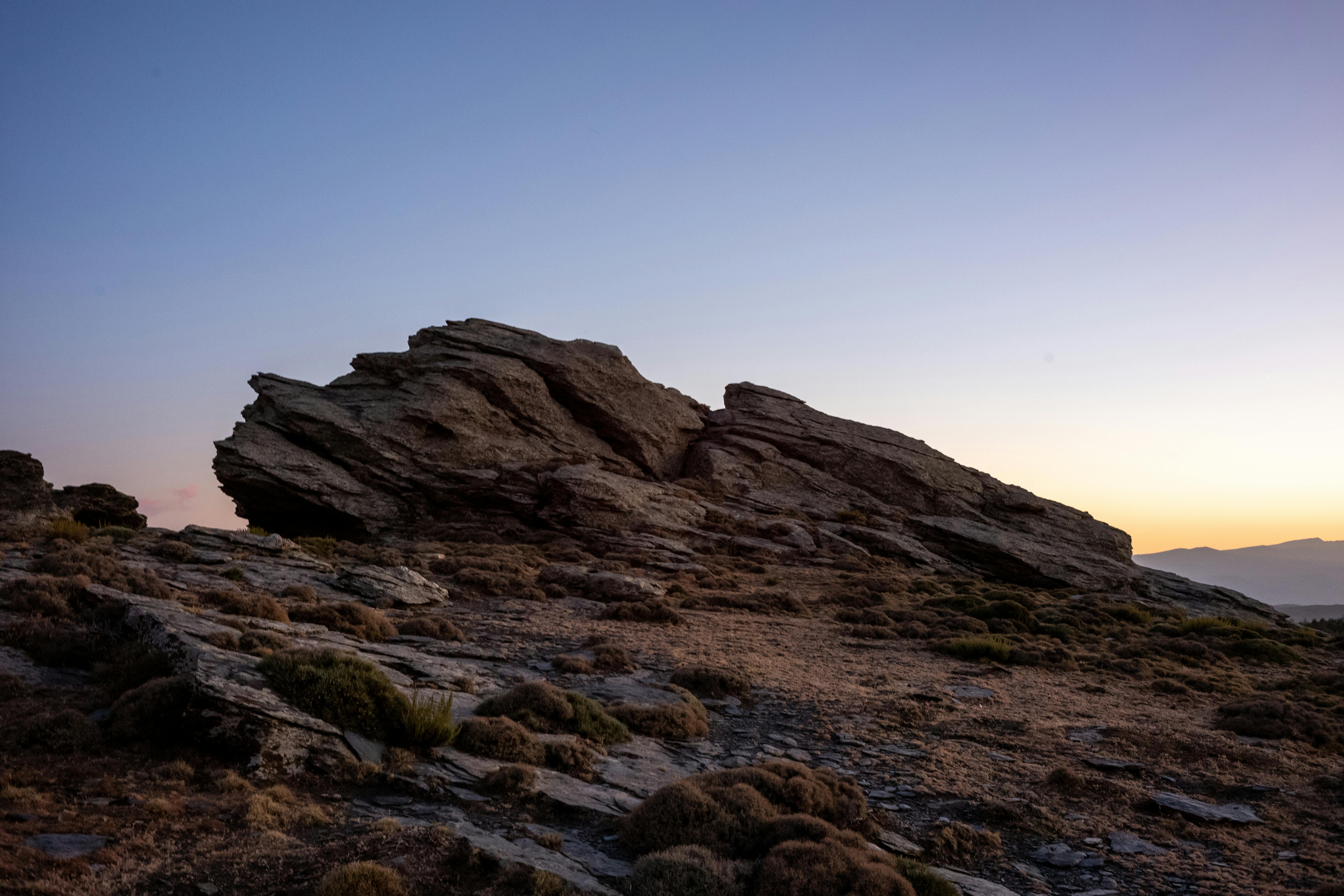 Sharp Rock at Dusk · Free Stock Photo