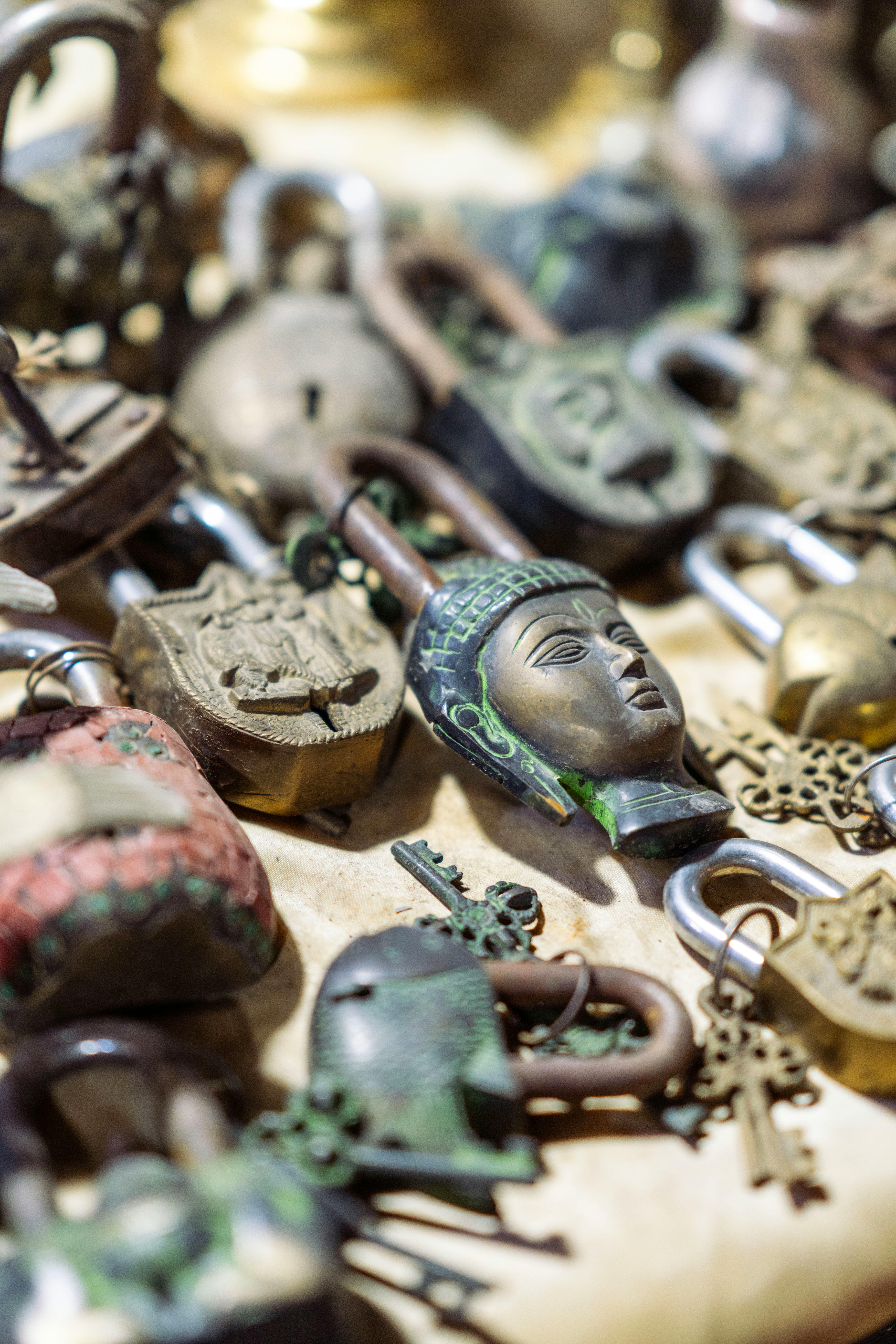 Hand-Carved Door Locks · Free Stock Photo