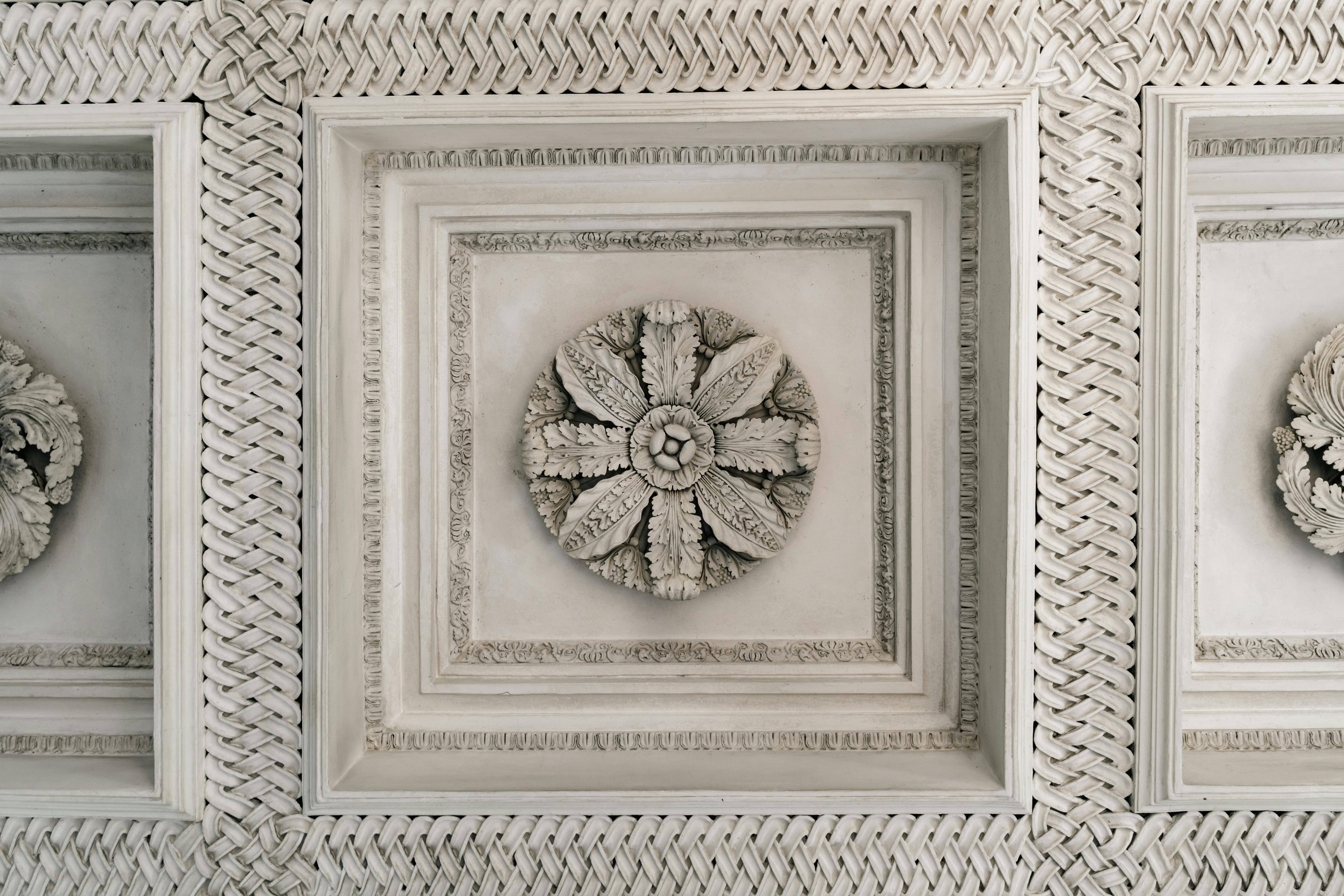 Ornate Ceiling with Flower Shape · Free Stock Photo