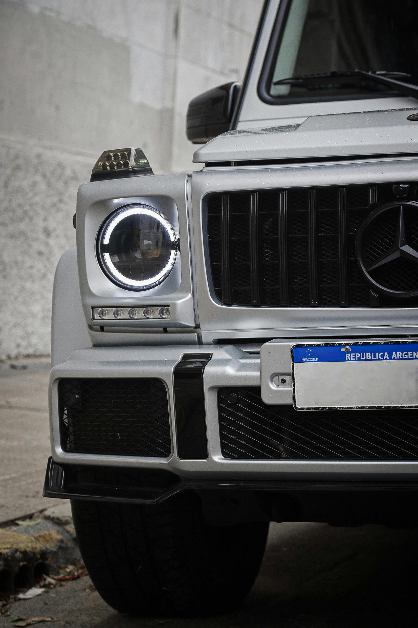 Headlight of Mercedes-Benz G-Class · Free Stock Photo