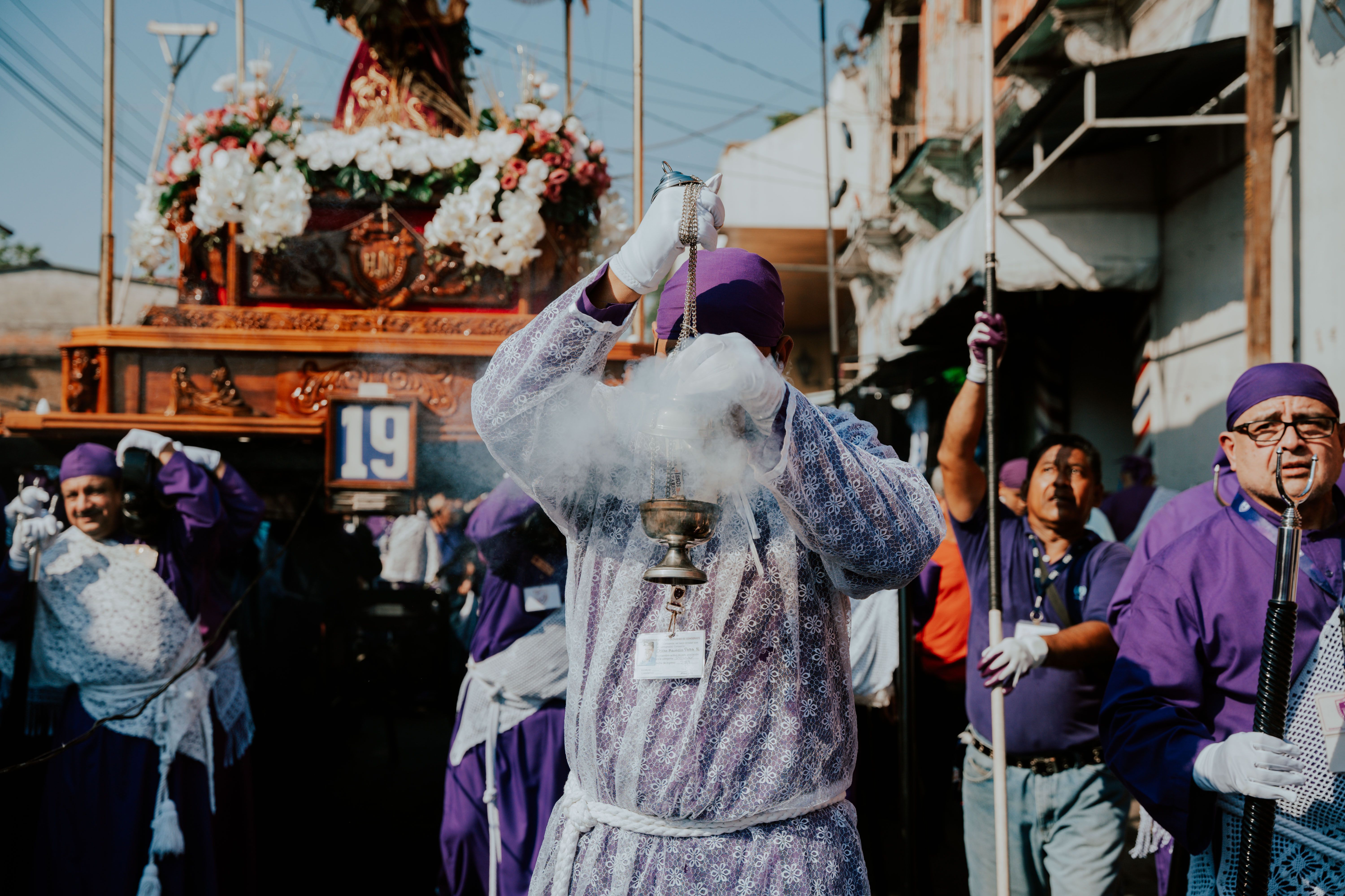 Religious Procession through City · Free Stock Photo