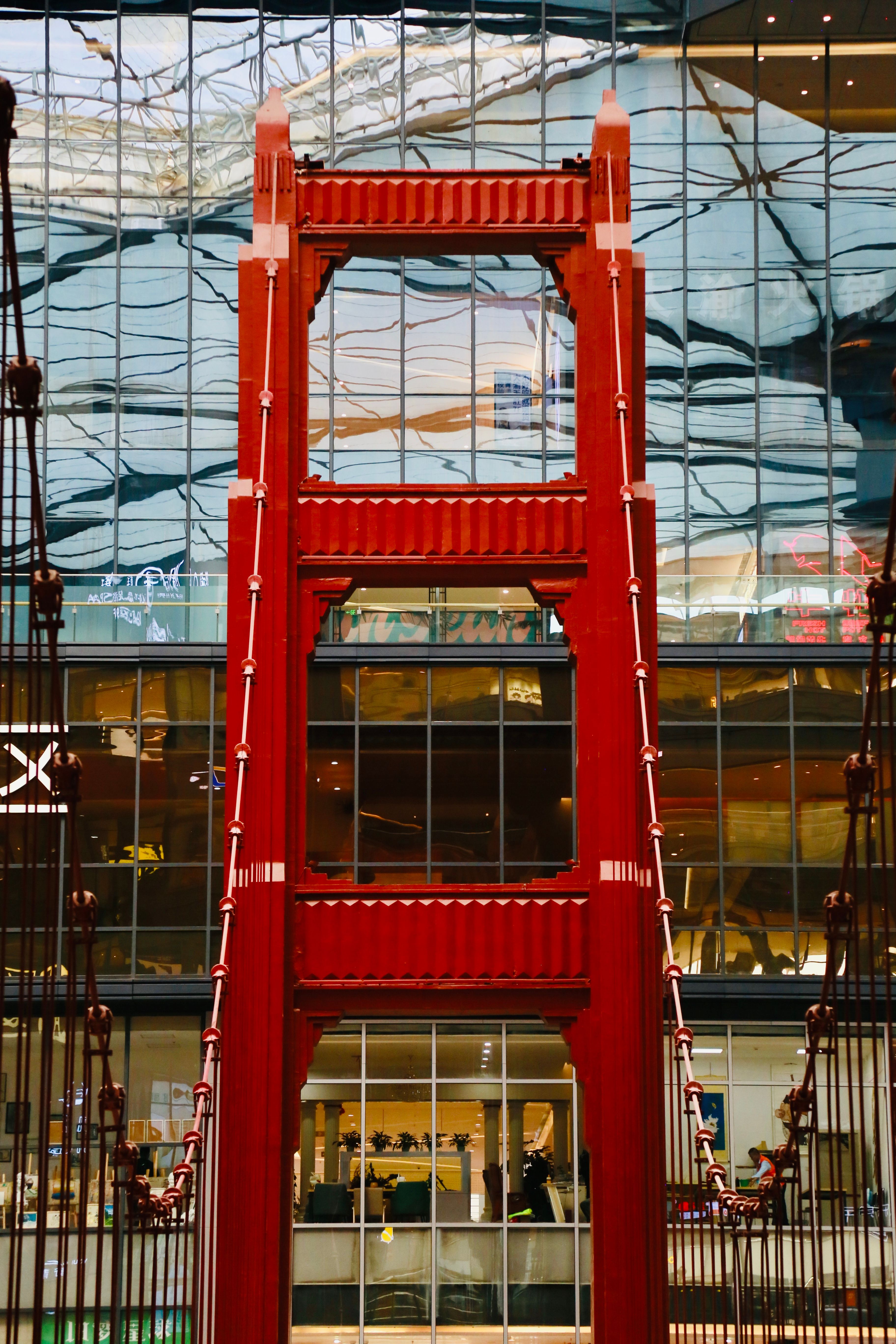Replica of Golden Gate Bridge in Shopping Mall · Free Stock Photo