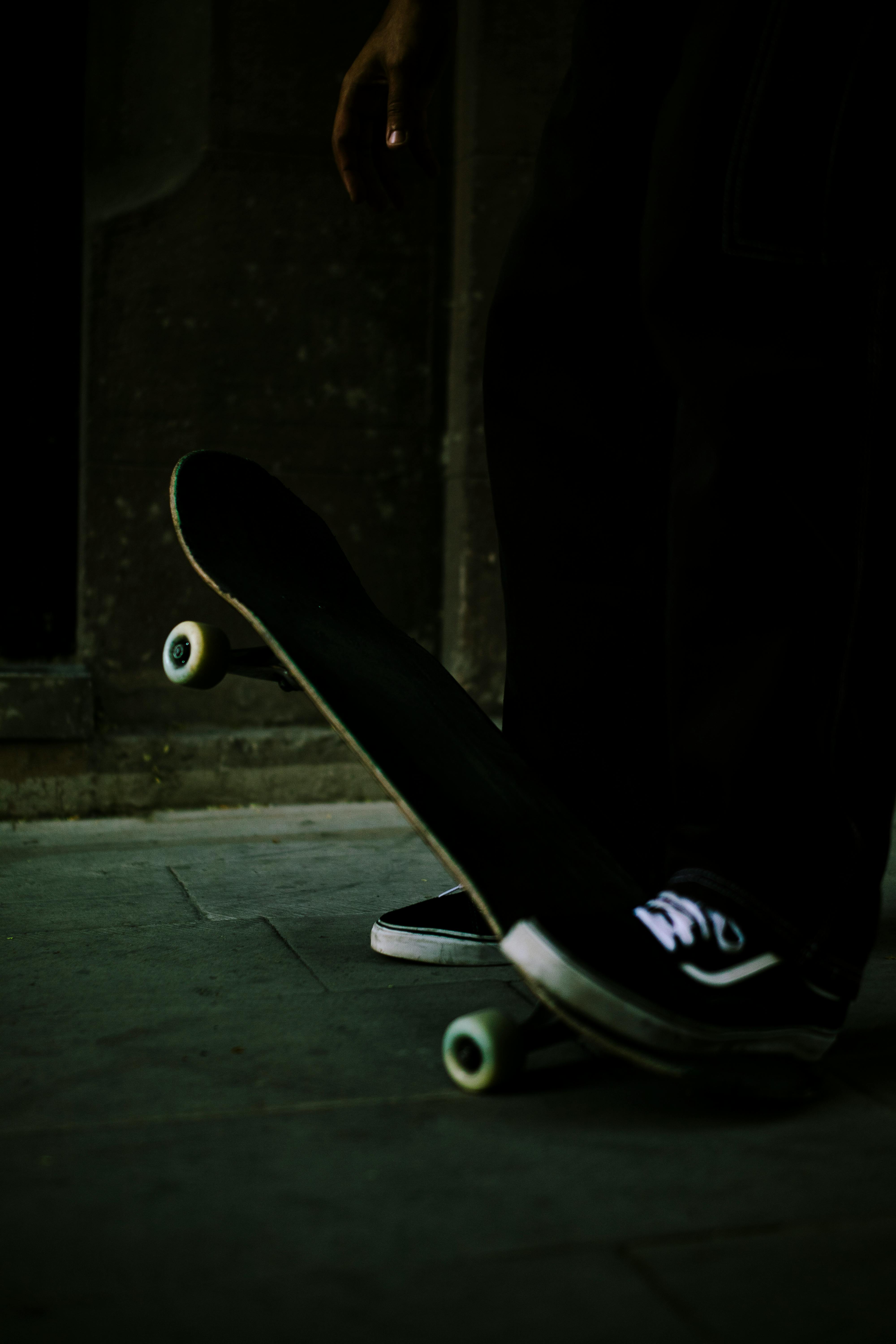 Man Skating in a Shadow · Free Stock Photo