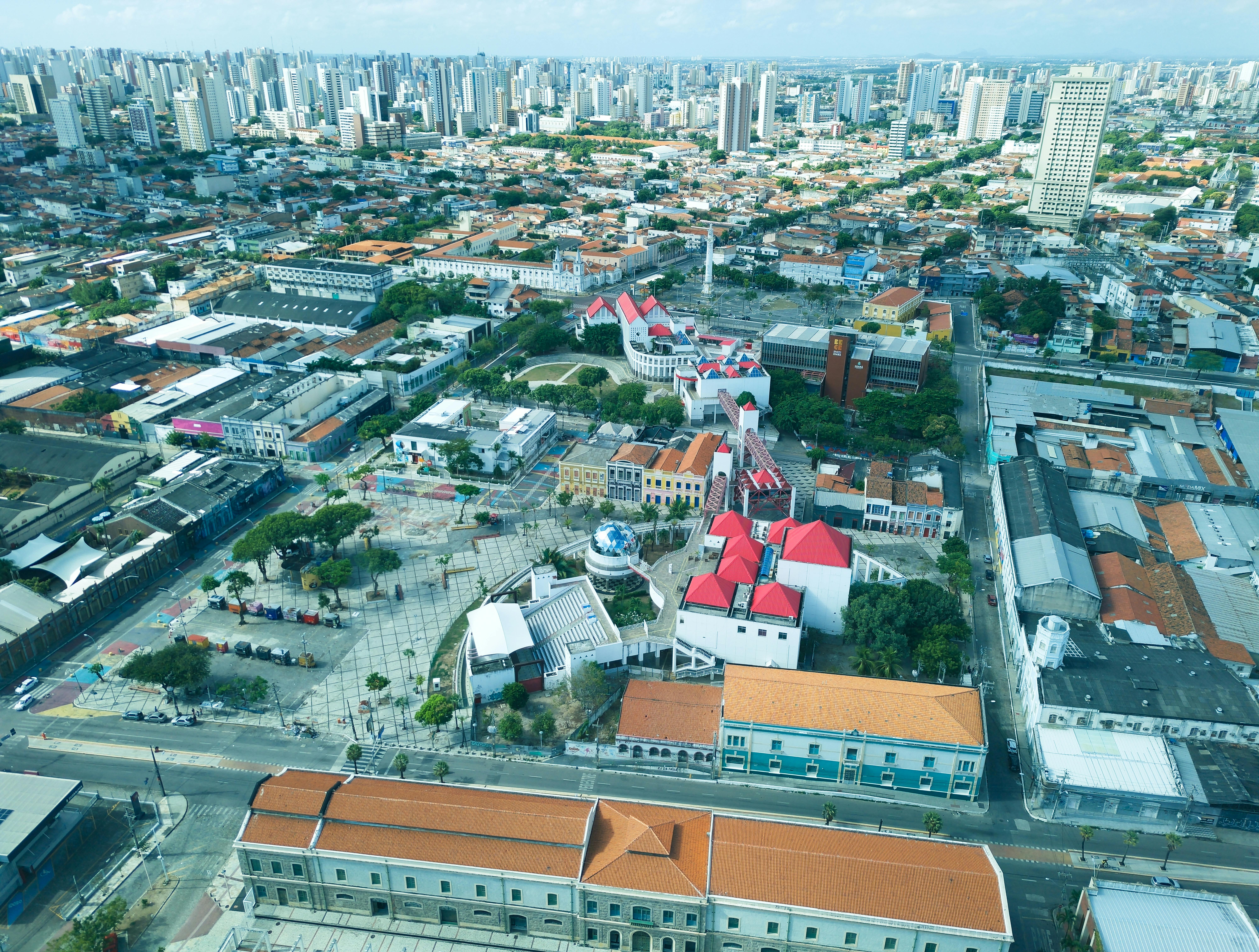 Aerial Shot of Fortaleza Cityscape · Free Stock Photo