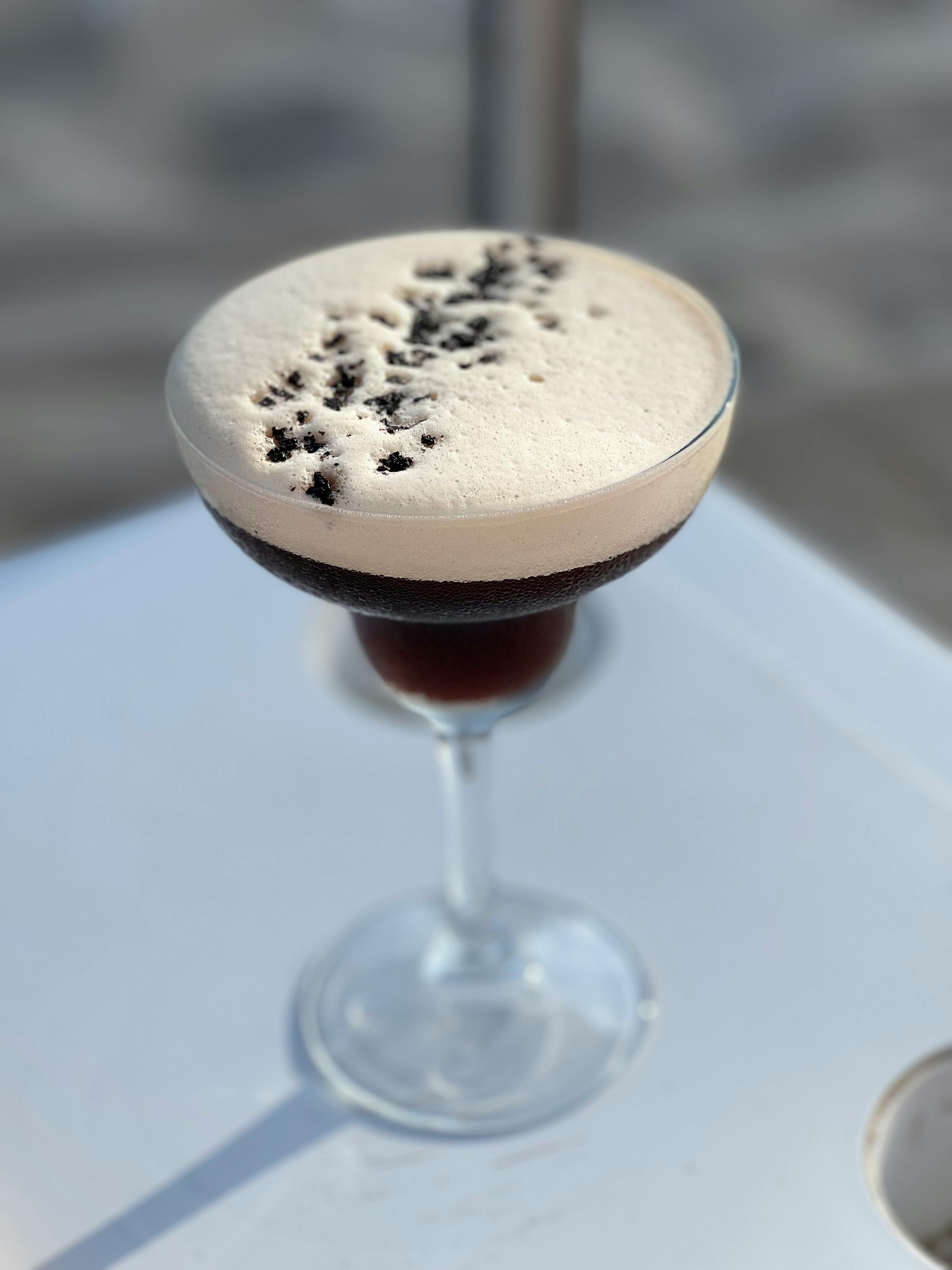 Espresso Martini on White Table · Free Stock Photo