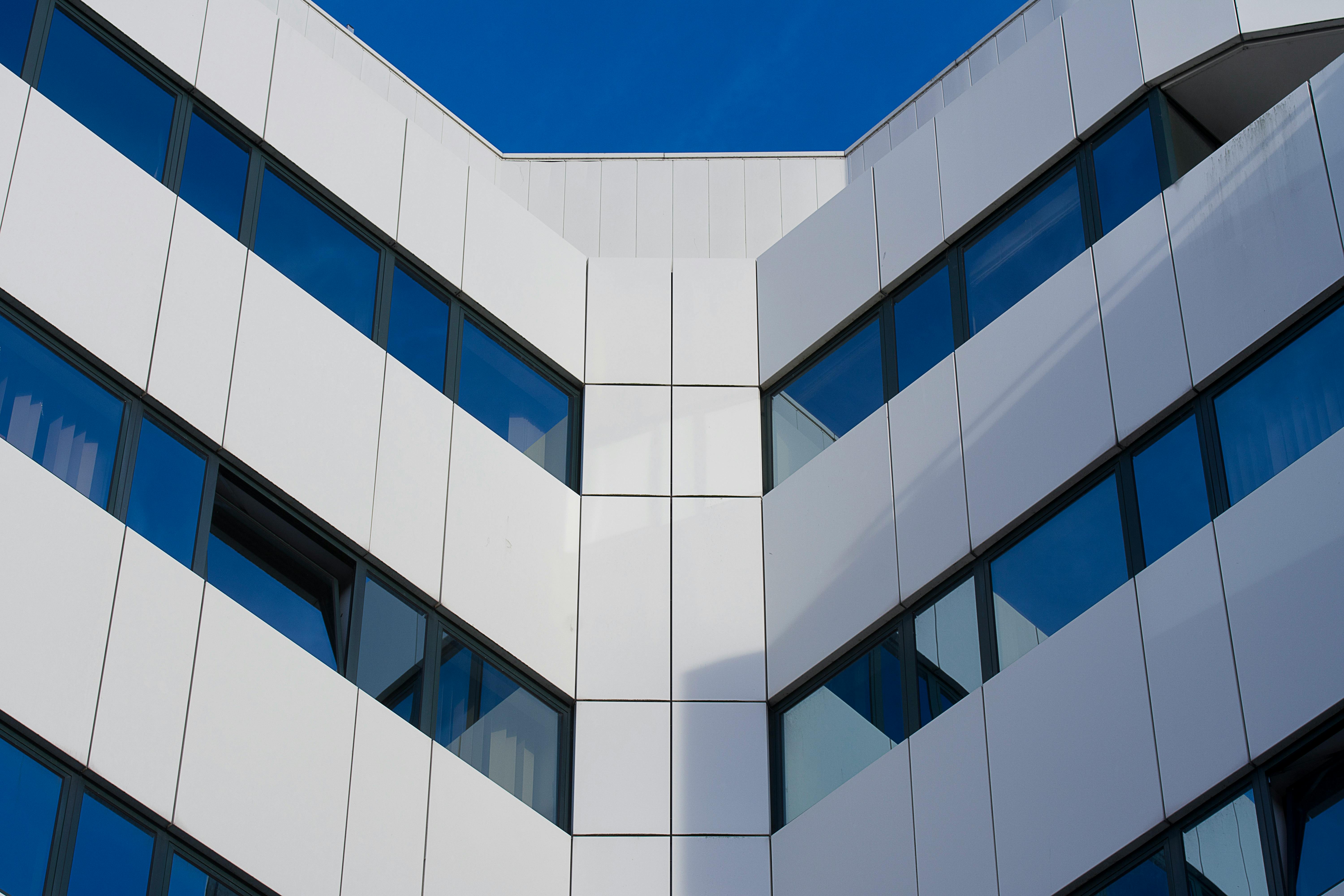 Modern Multi Colored Facade · Free Stock Photo