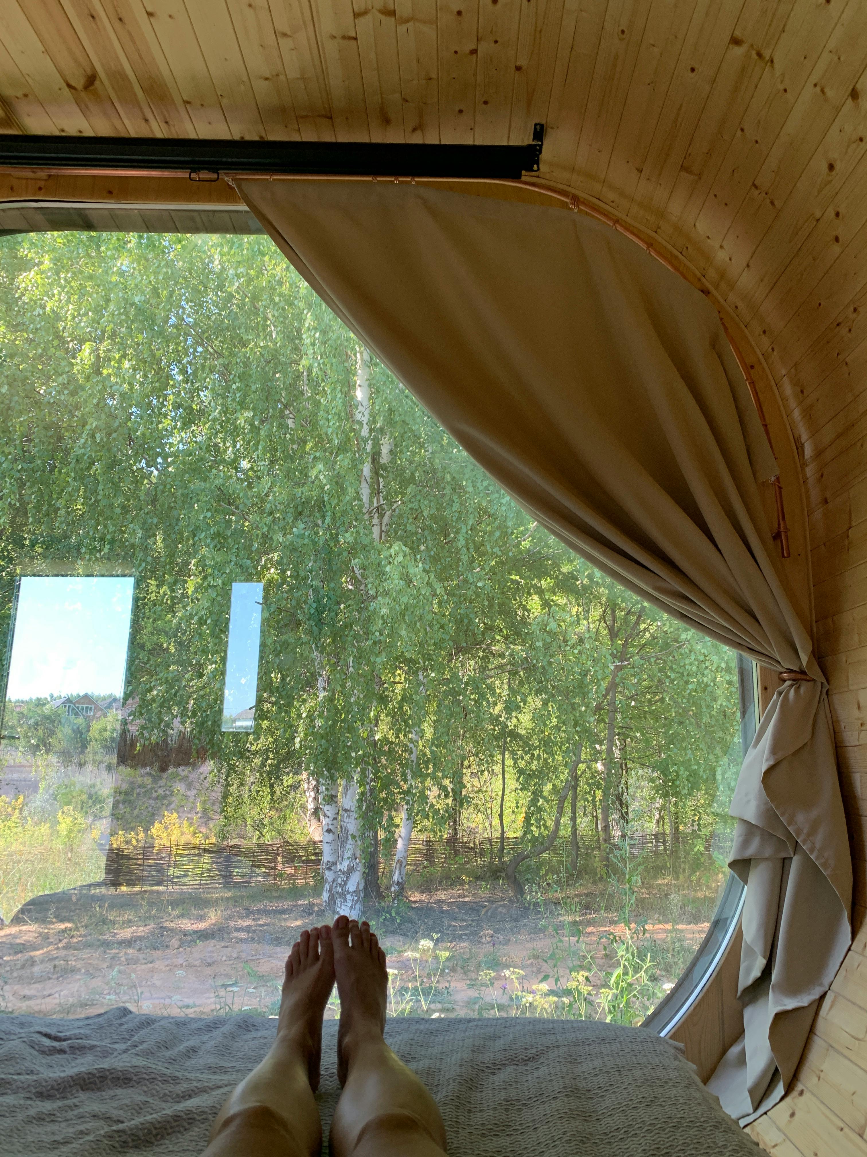 Person while Glamping · Free Stock Photo