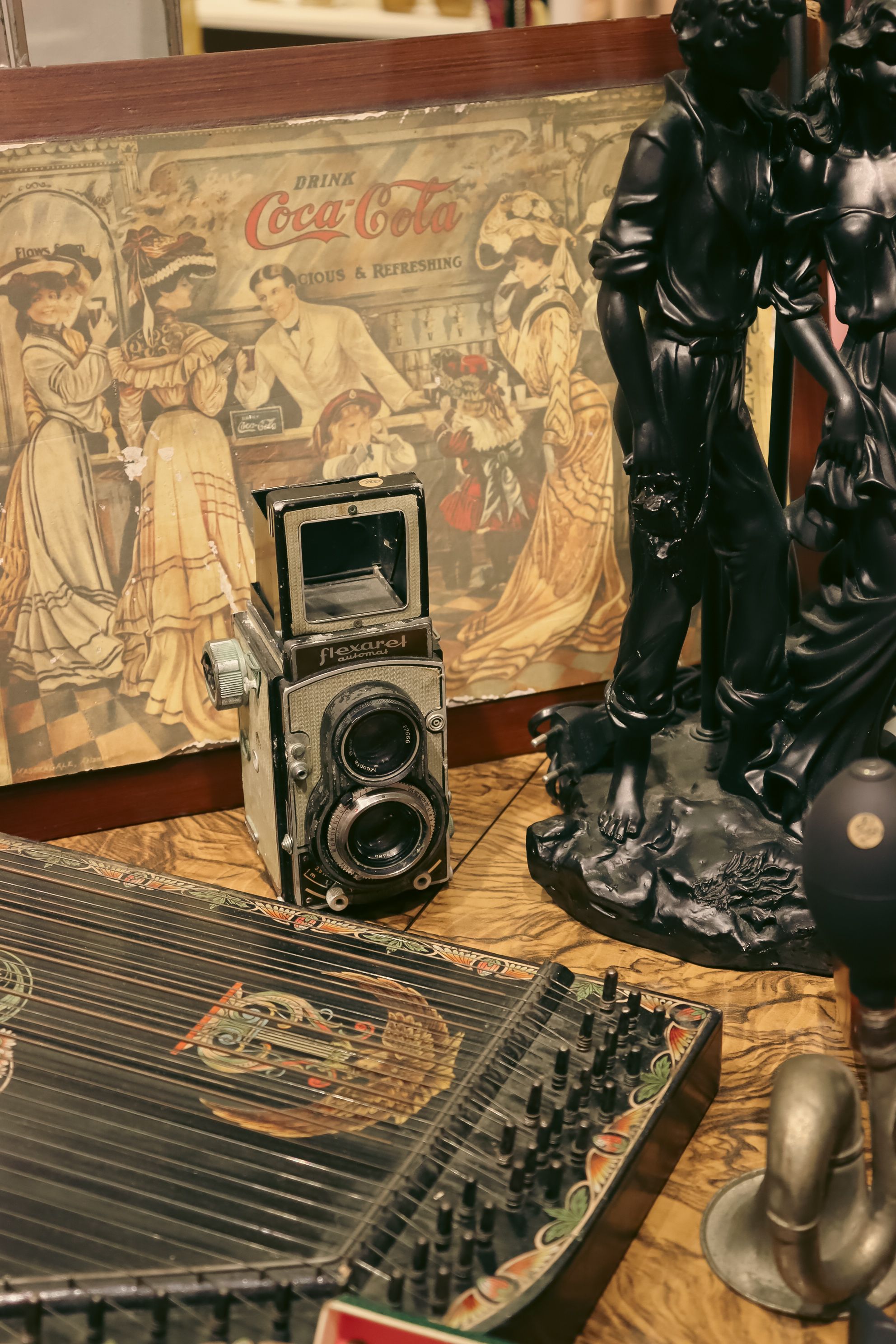 Display with Vintage Camera · Free Stock Photo