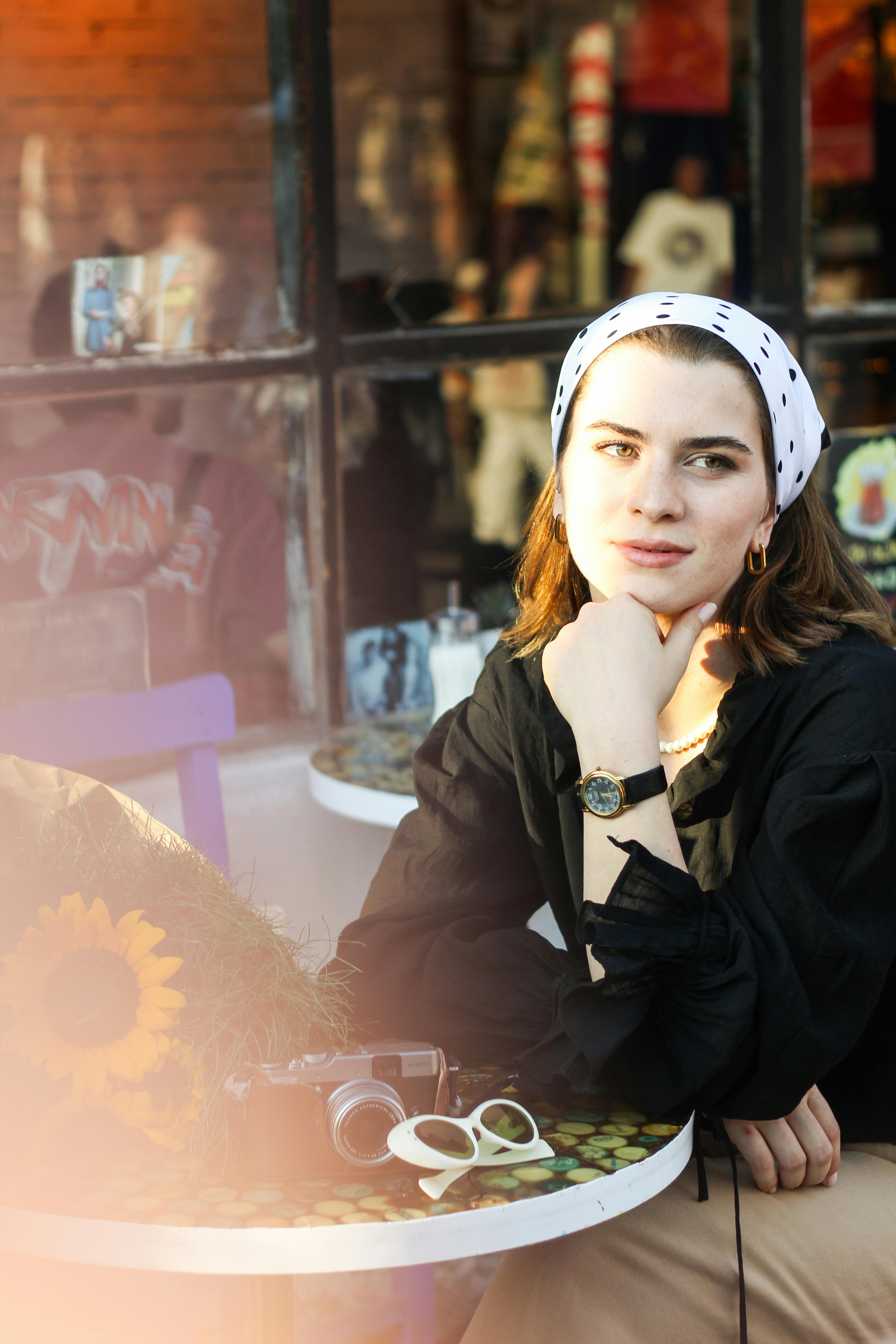 Woman Sitting by Table and Thinking · Free Stock Photo