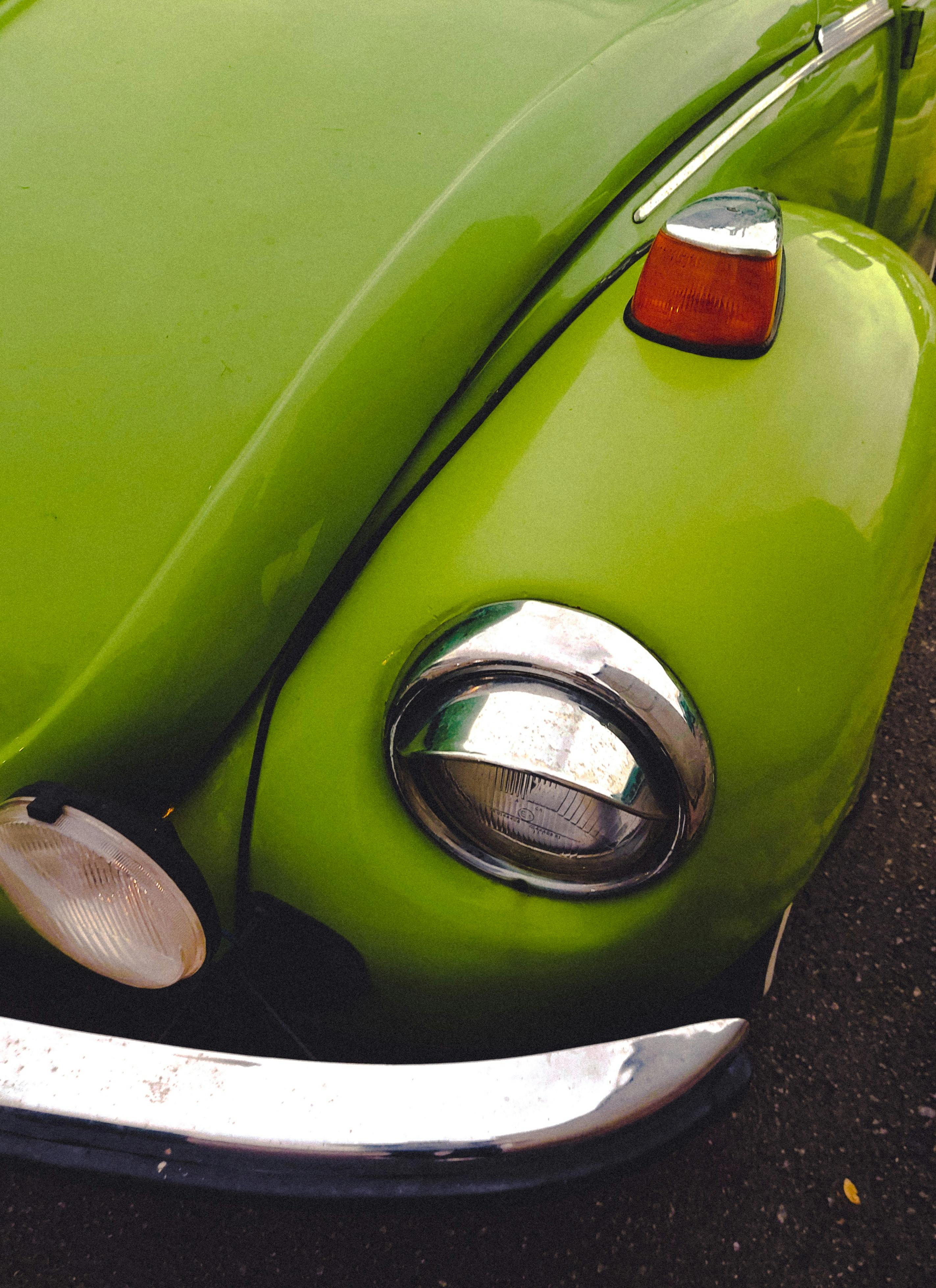 Close up of Volkswagen Beetle Headlight · Free Stock Photo