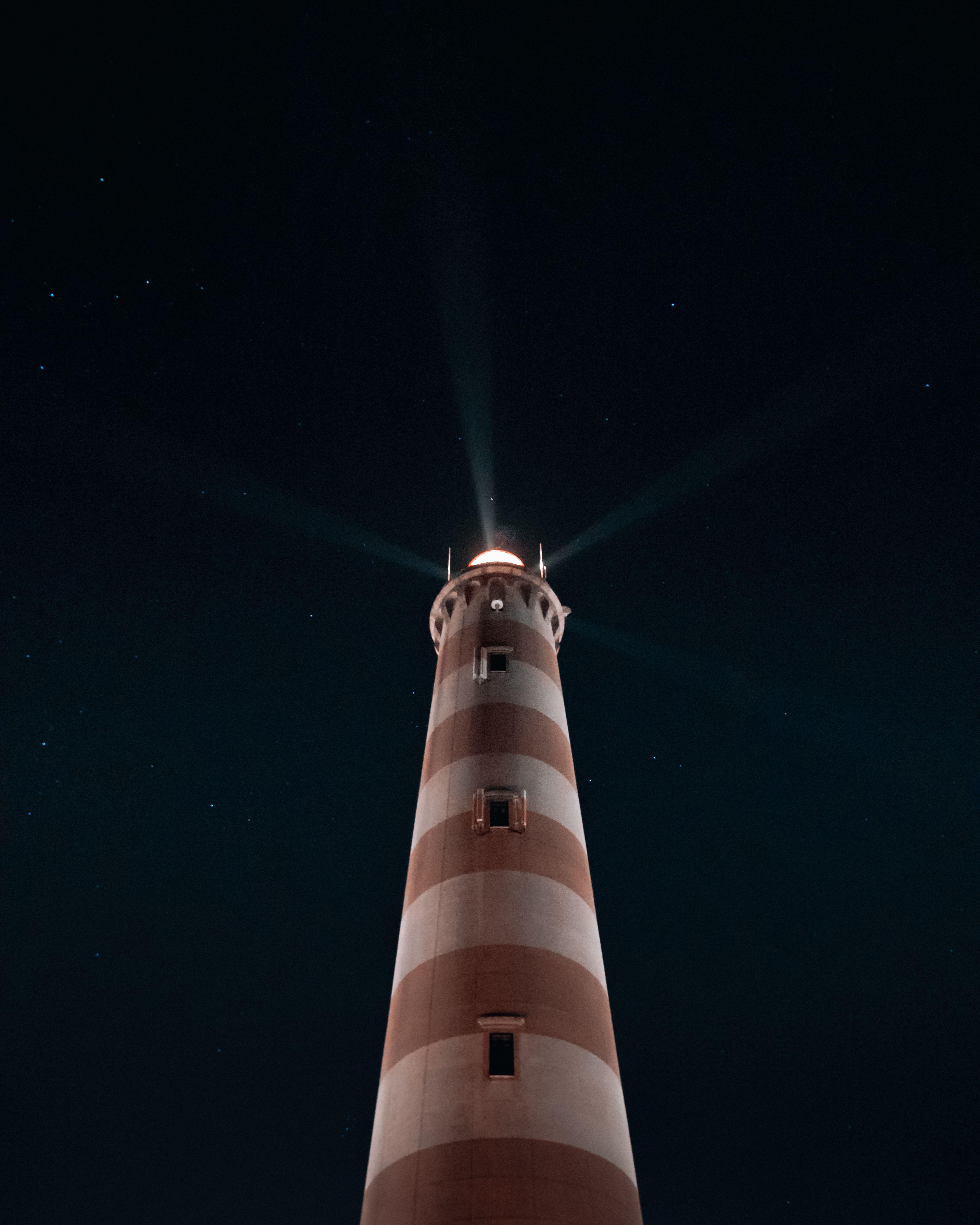 Barra Beach Lighthouse at Night · Free Stock Photo