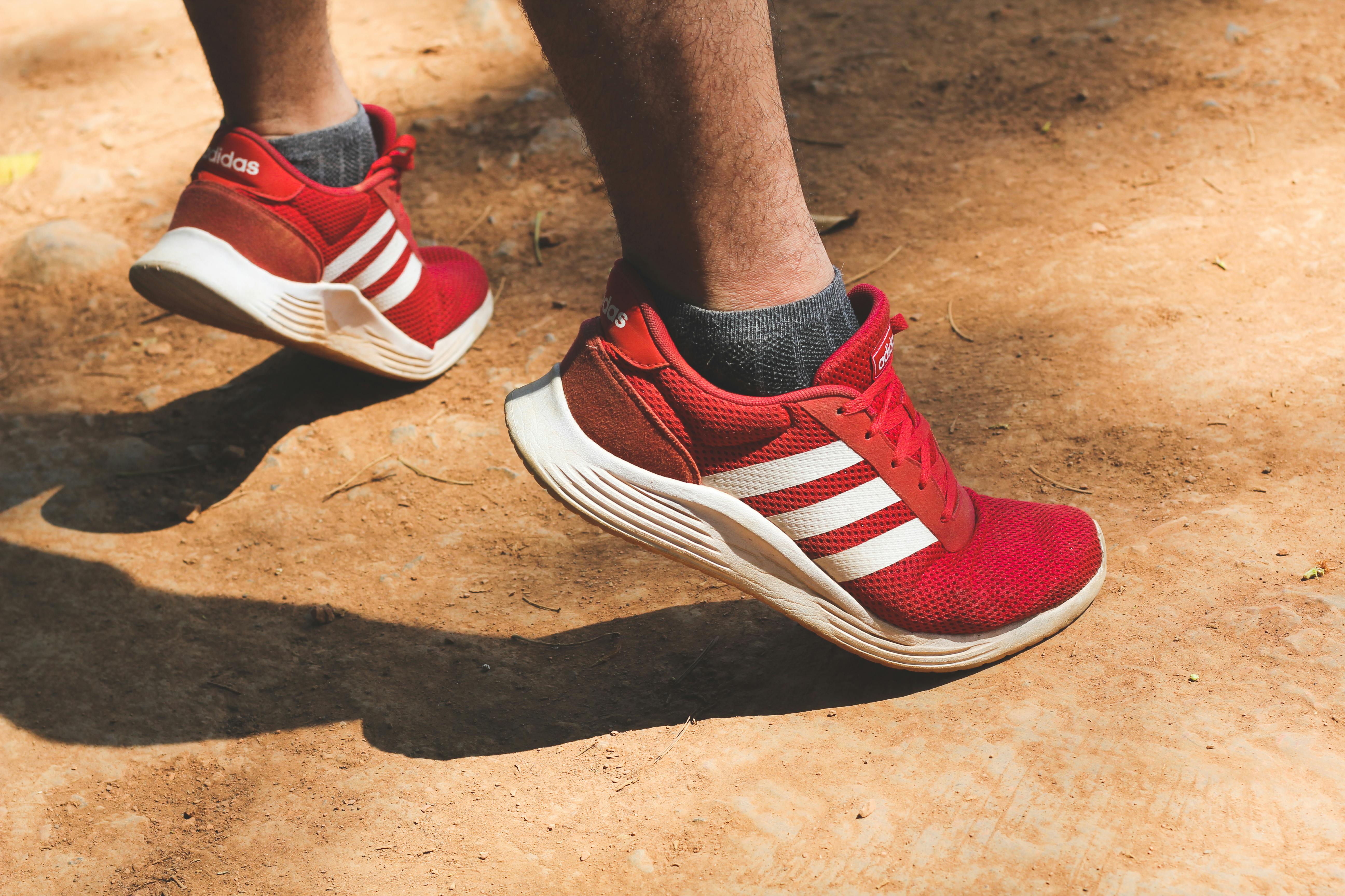 Man Wearing Red Sneakers · Free Stock Photo