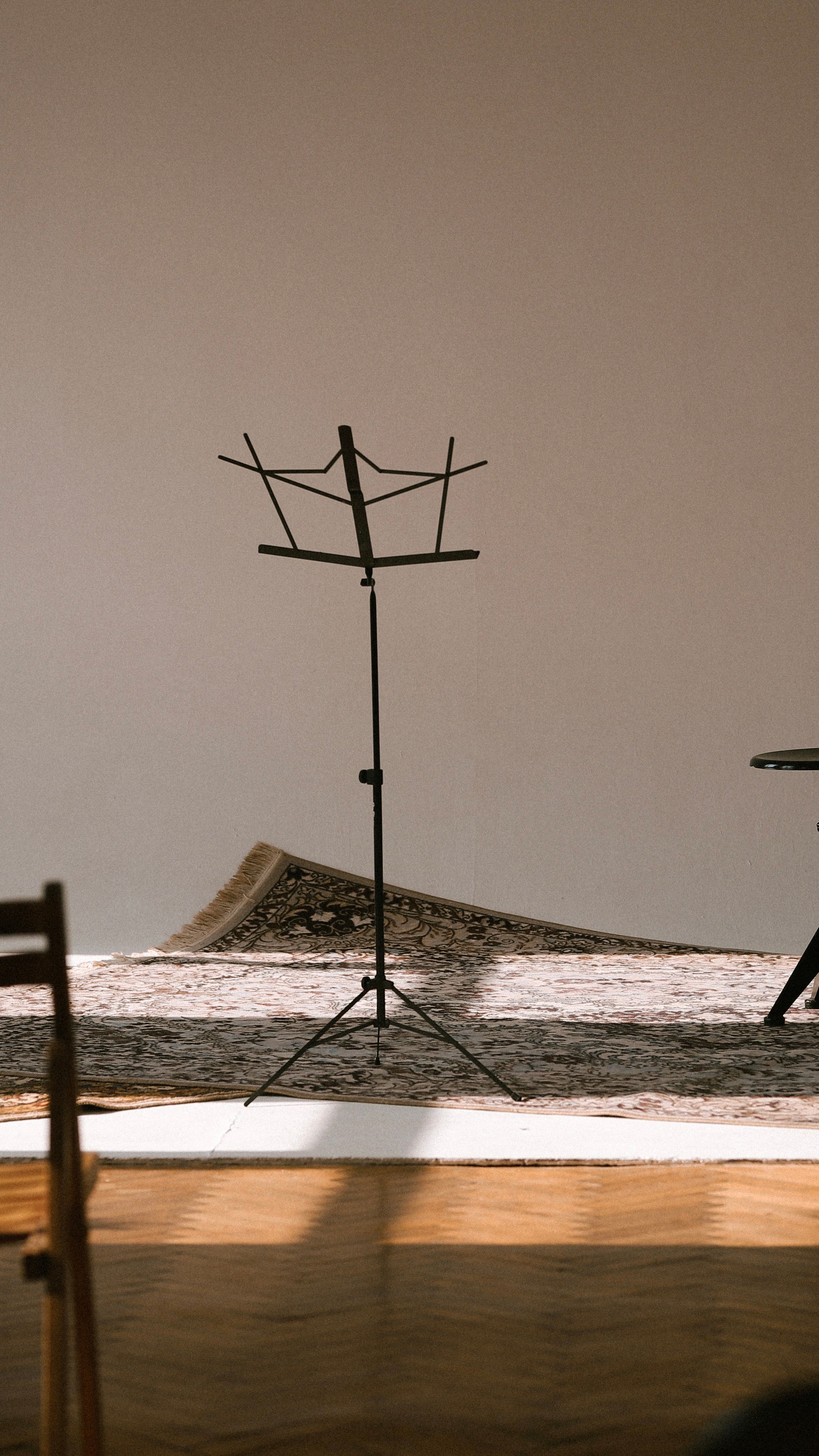 Sheet Music Stand in Studio · Free Stock Photo
