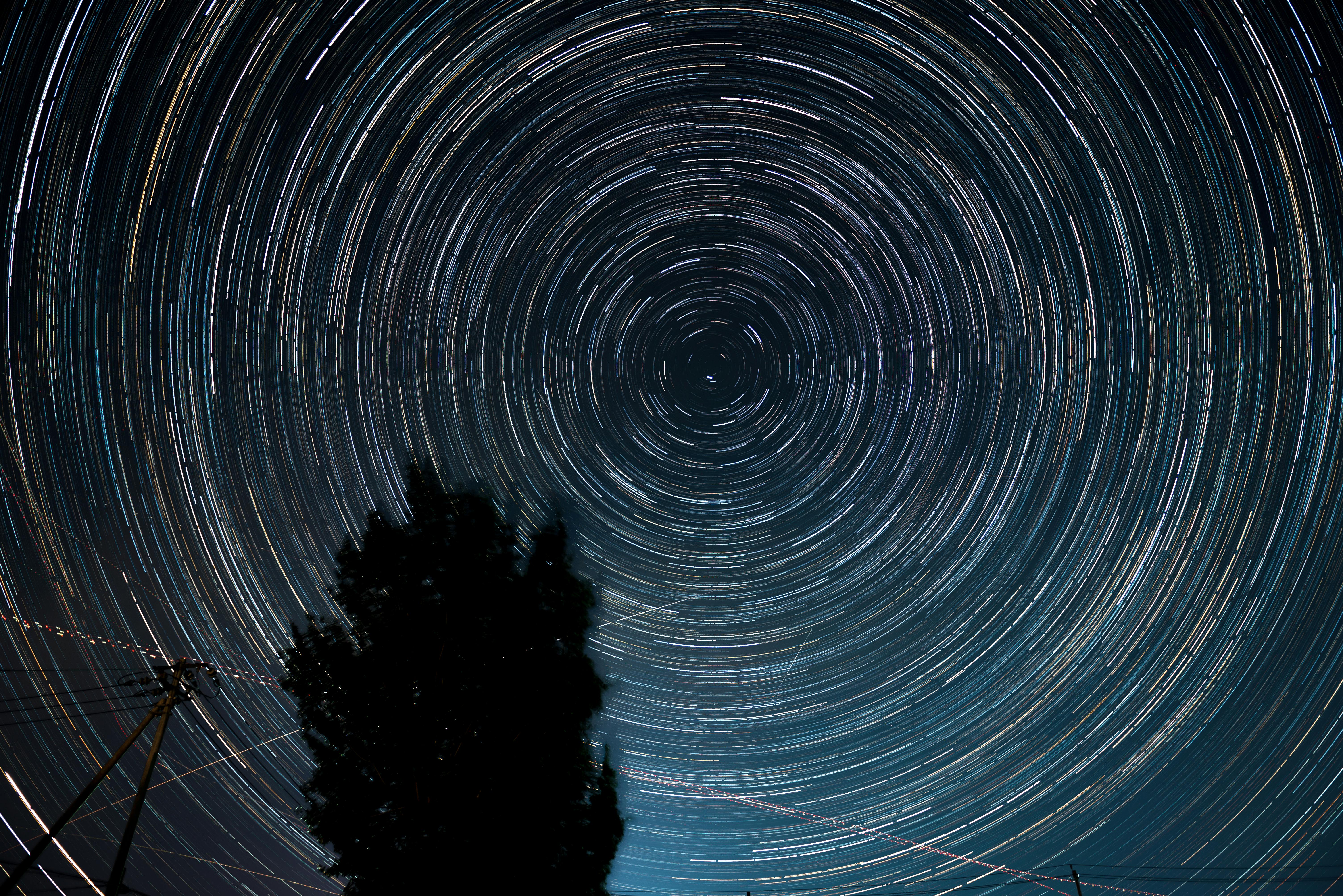 Spiral Picture of Stars on the Night Sky · Free Stock Photo