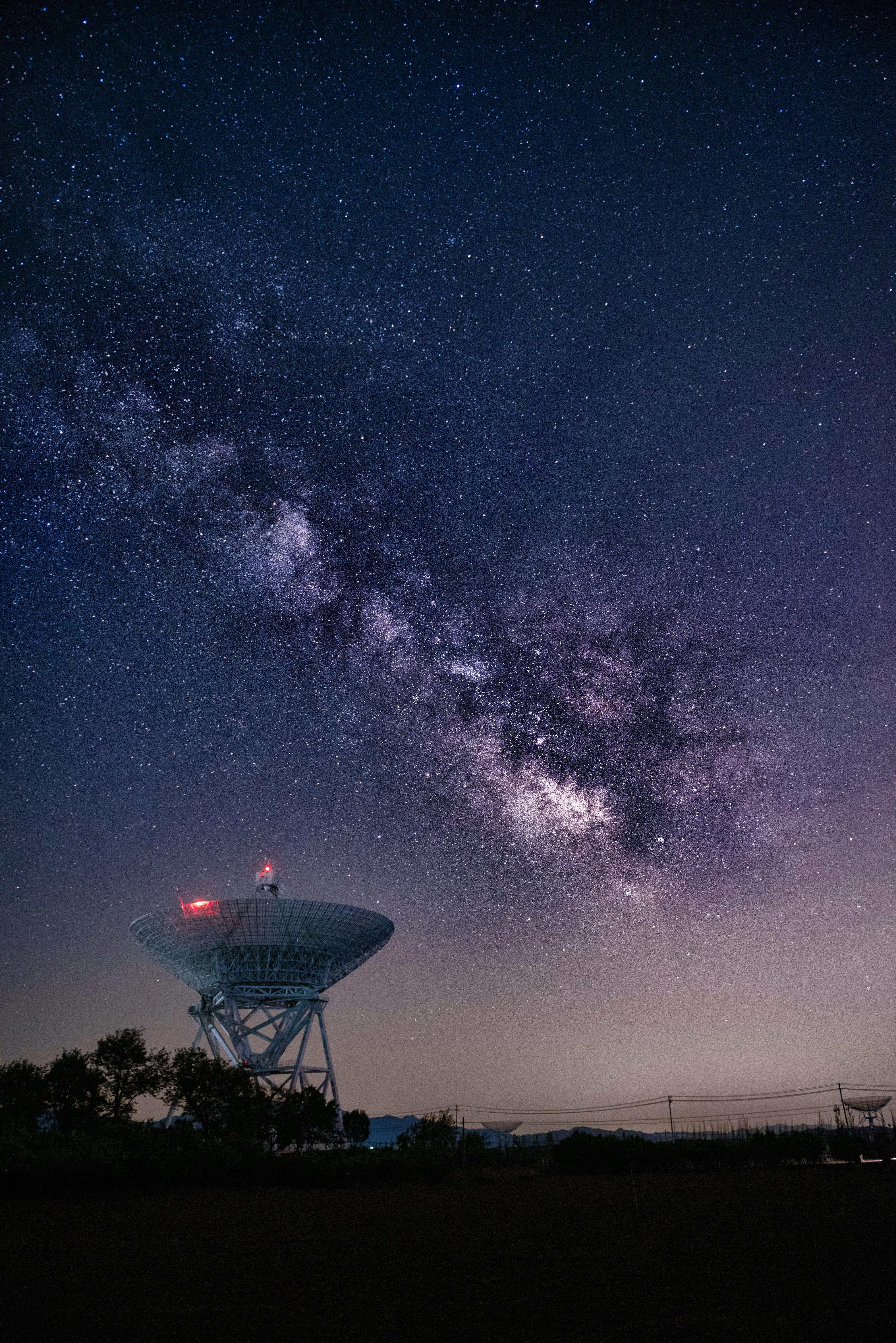 Telescope Pointing at Milky Way Galaxy at Night · Free Stock Photo