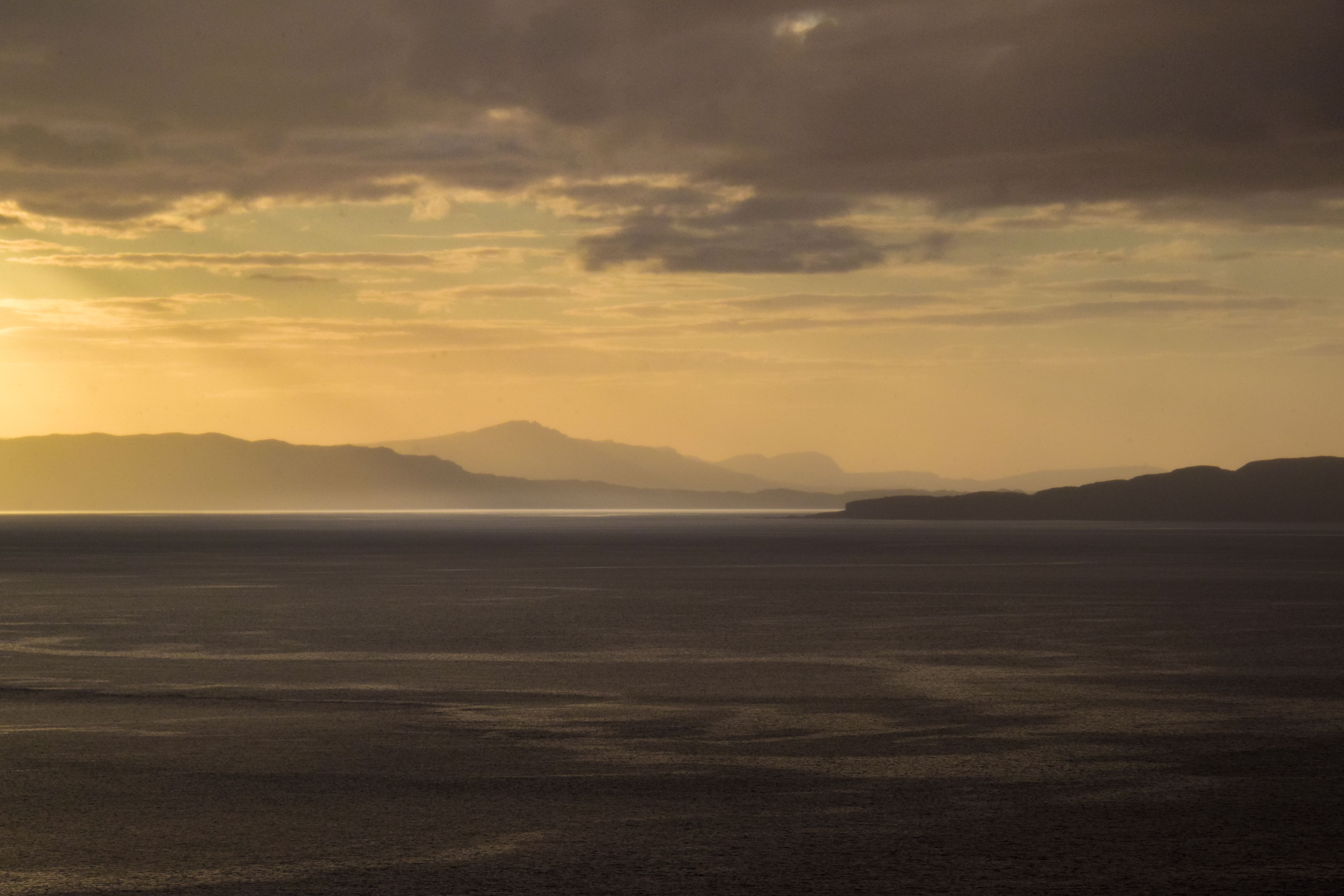 Rain Cloud over Lake at Sunset · Free Stock Photo