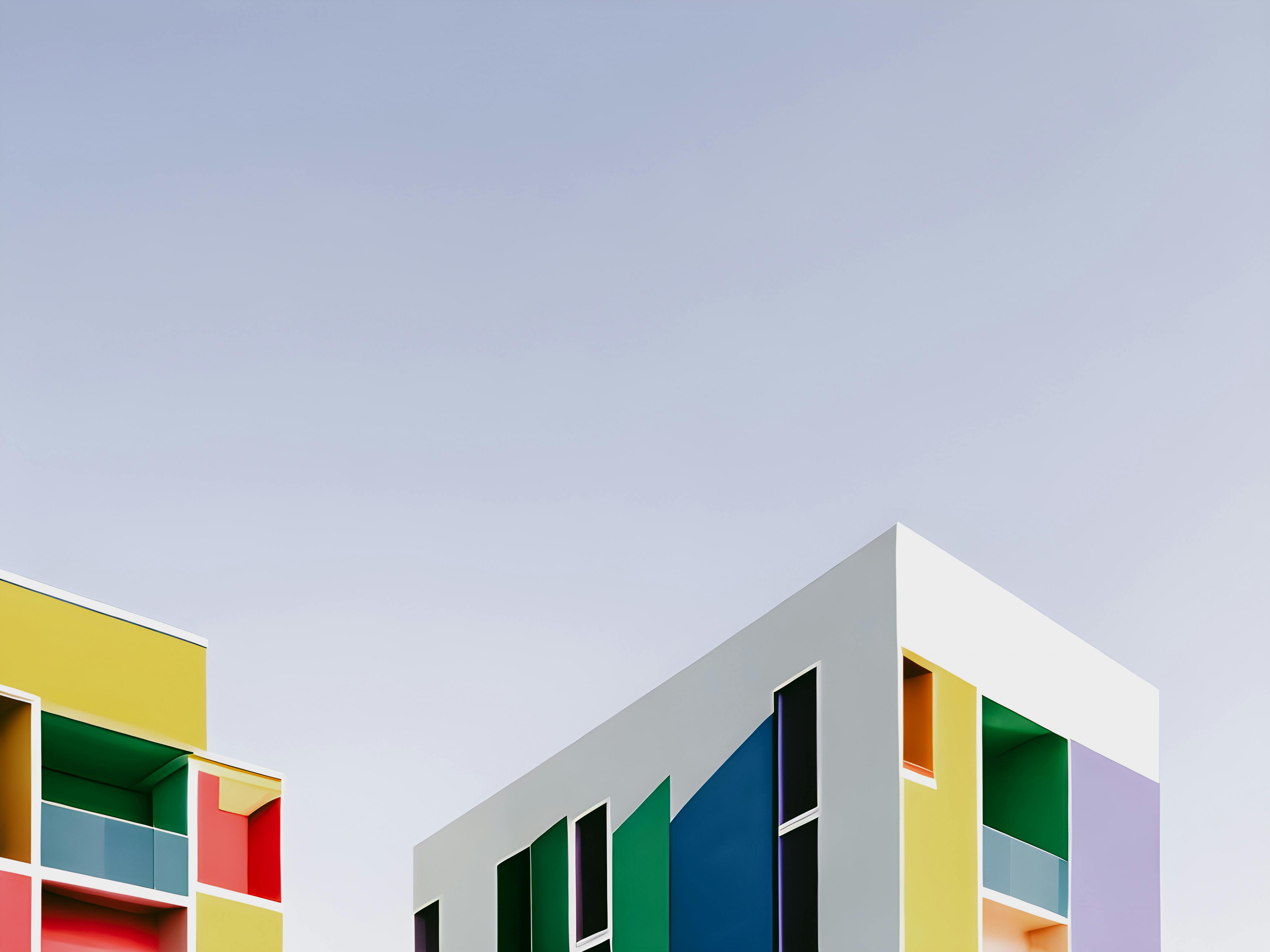 Photo of Colorful Buildings Under Blue Sky · Free Stock Photo
