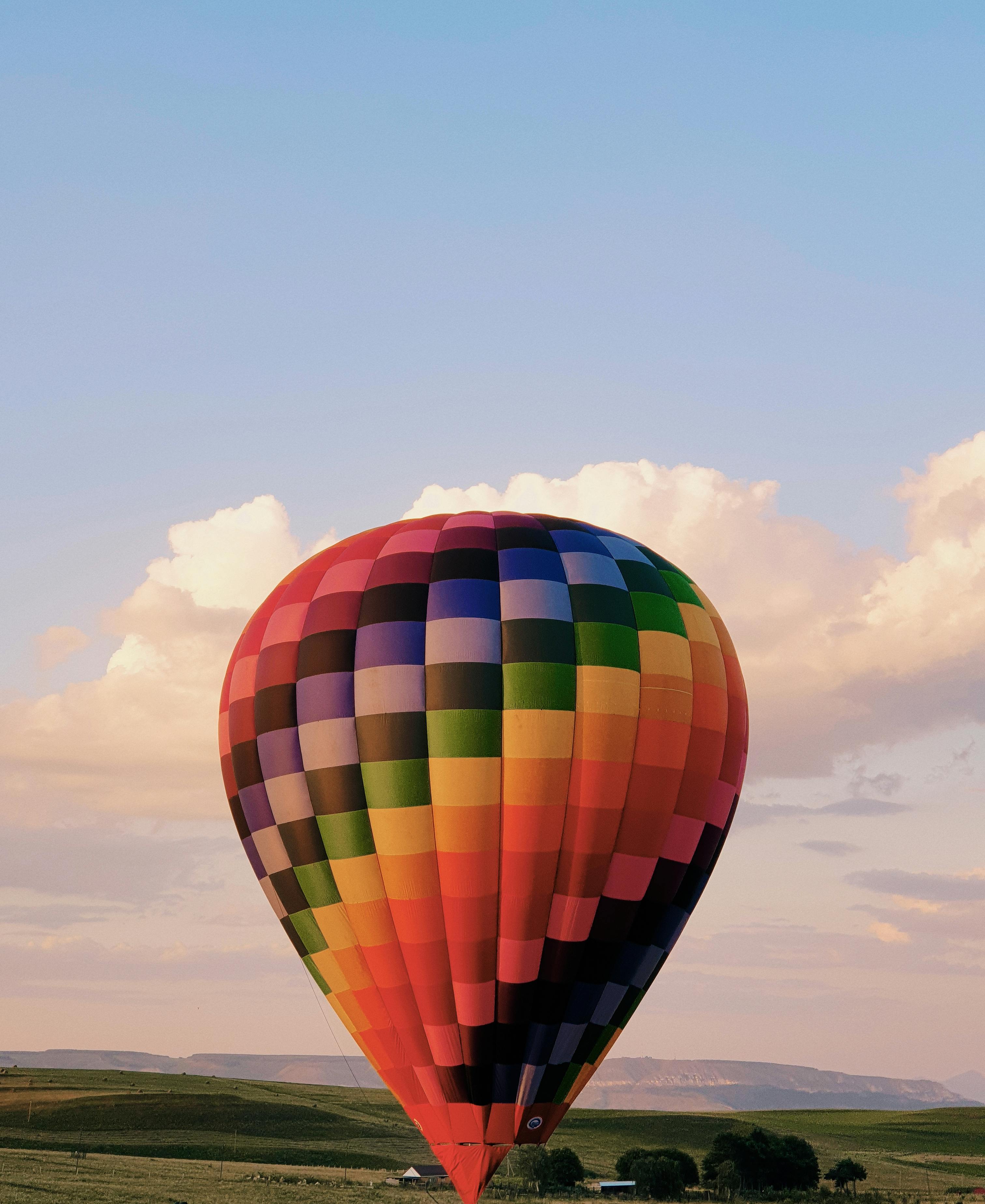 Two Assorted Color Hot Air Balloons · Free Stock Photo