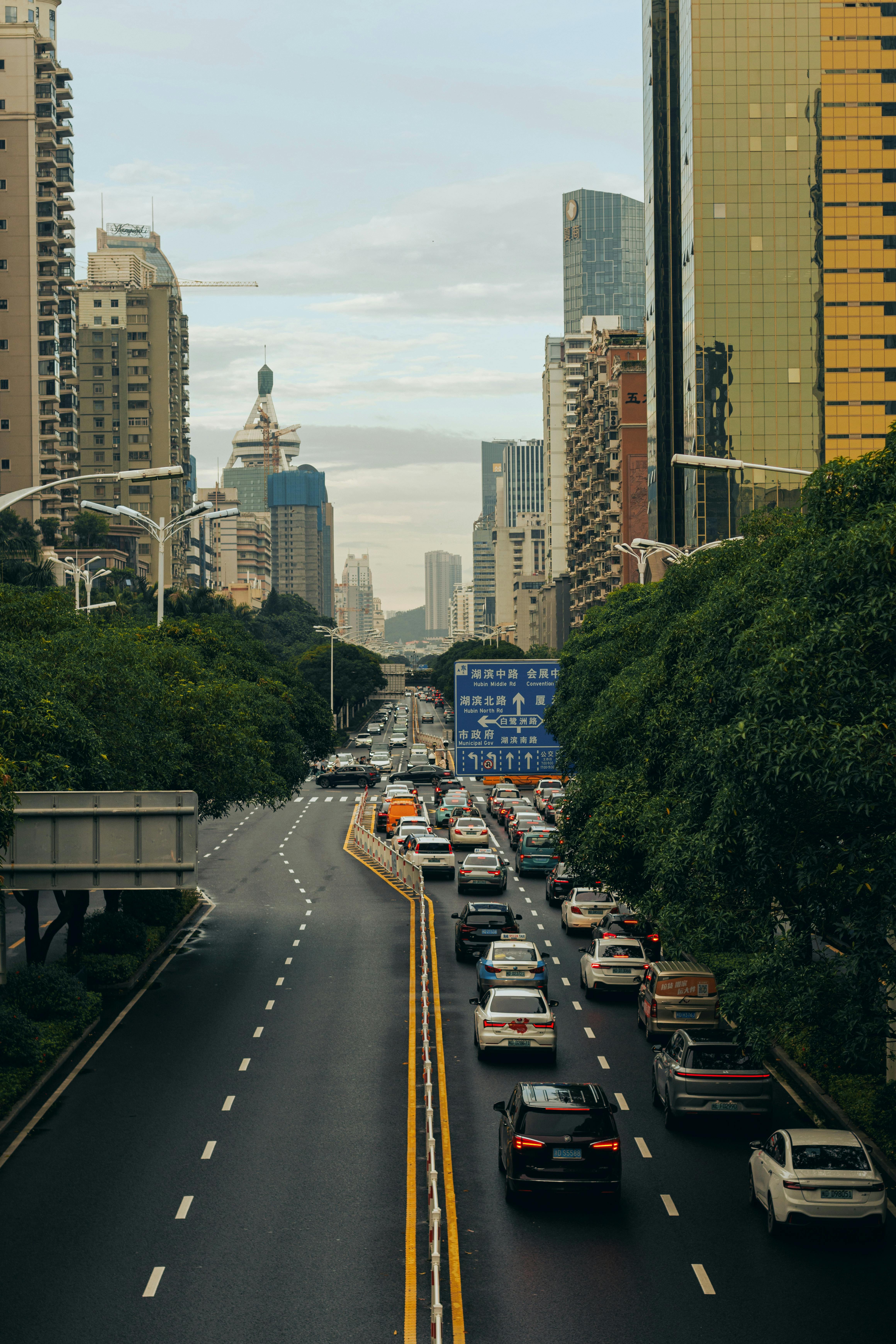 View of a Busy Street in the City · Free Stock Photo