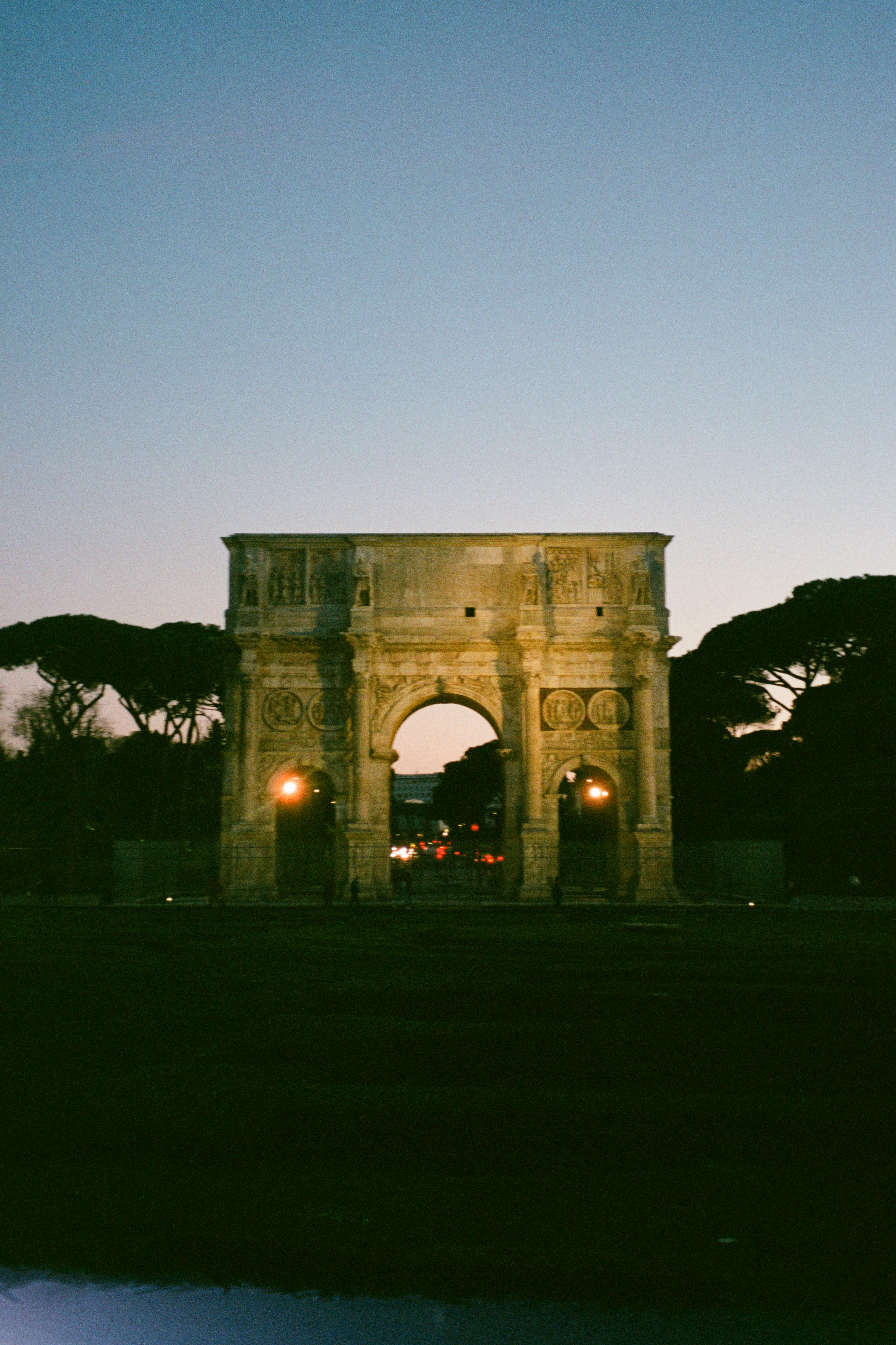 Illuminated Arch in Rome, Italy · Free Stock Photo