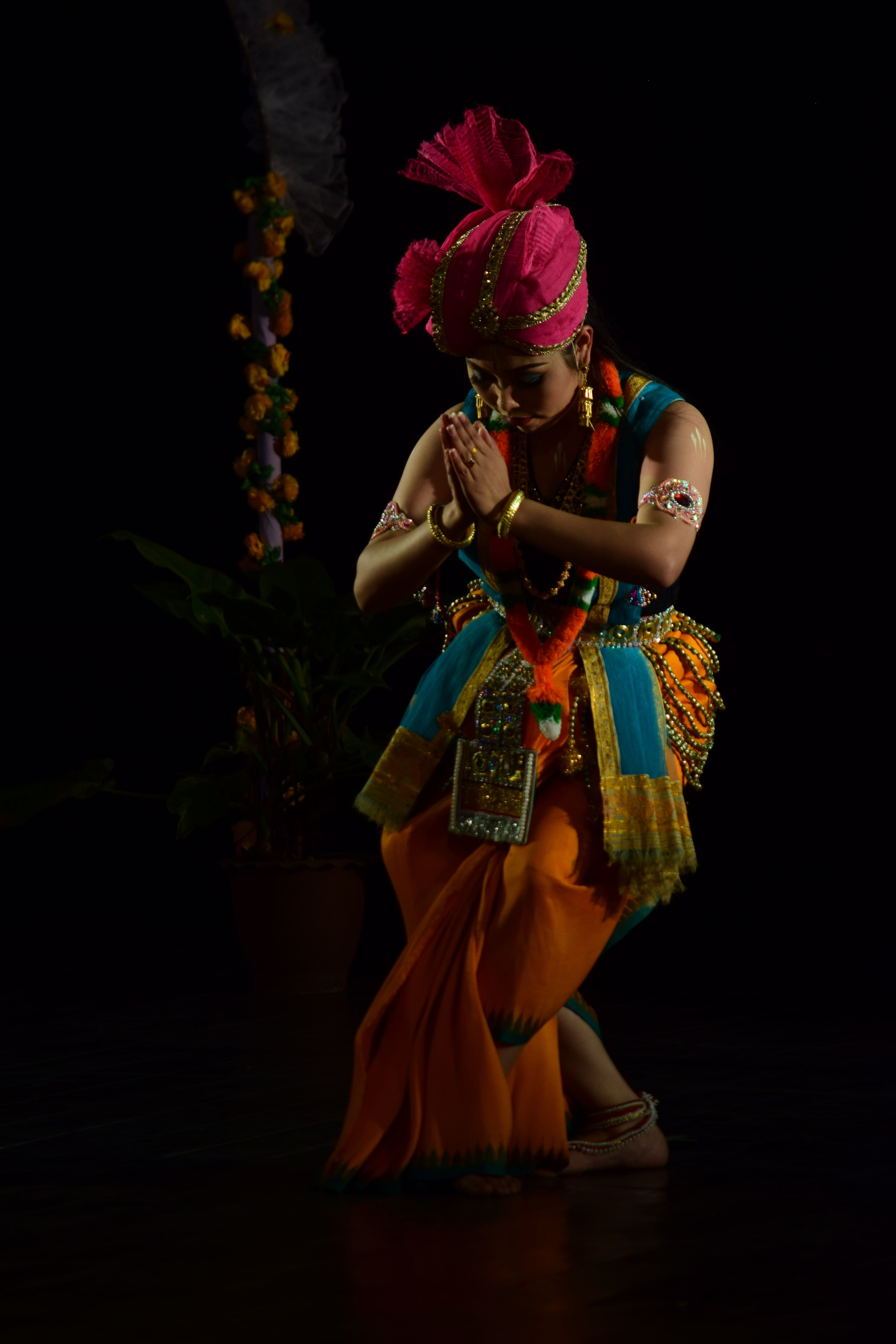 Dancer in Traditional Clothing in Ritual · Free Stock Photo