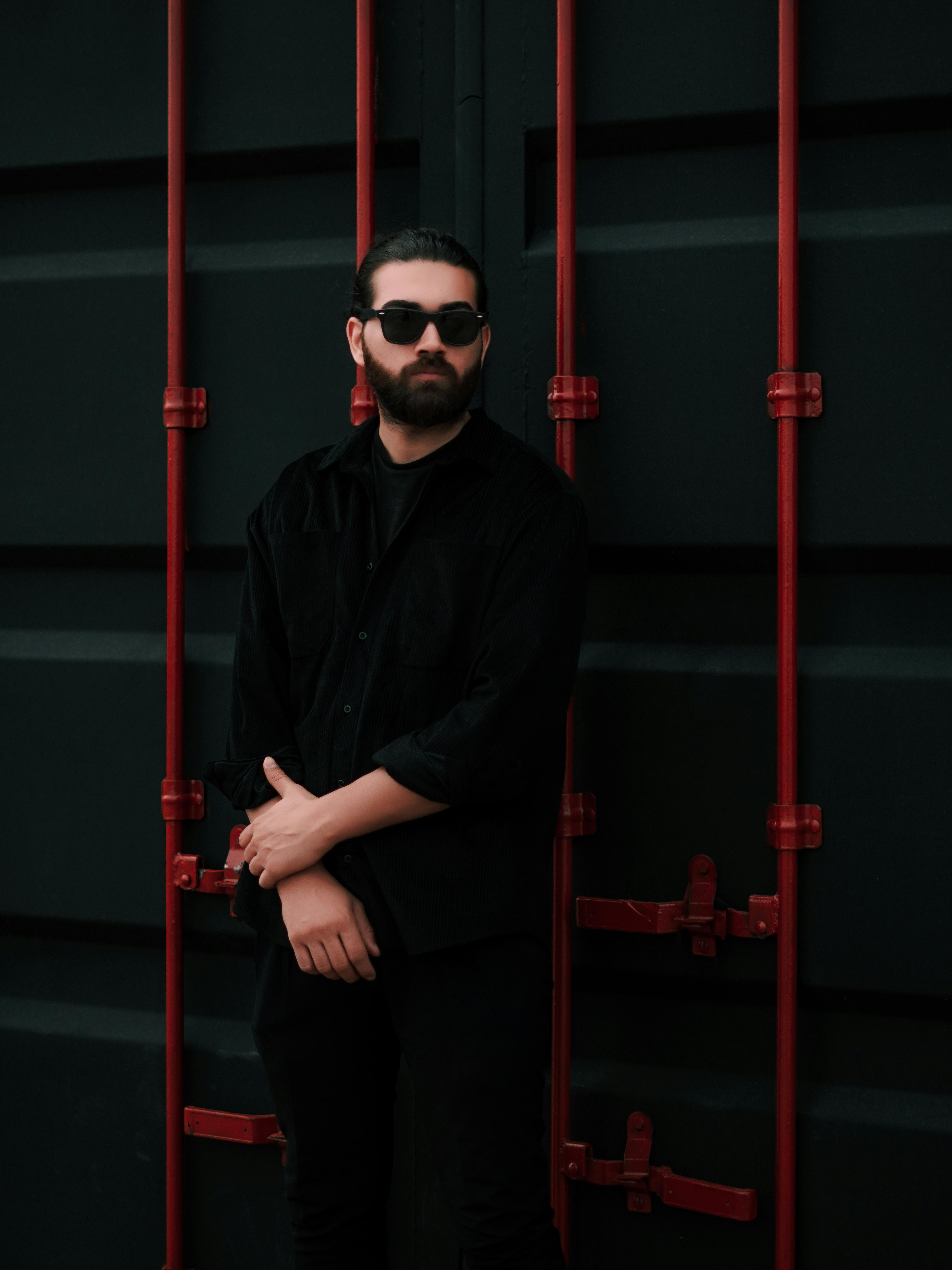 Man Standing Infront Of Container Photos, Download The BEST Free Man ...