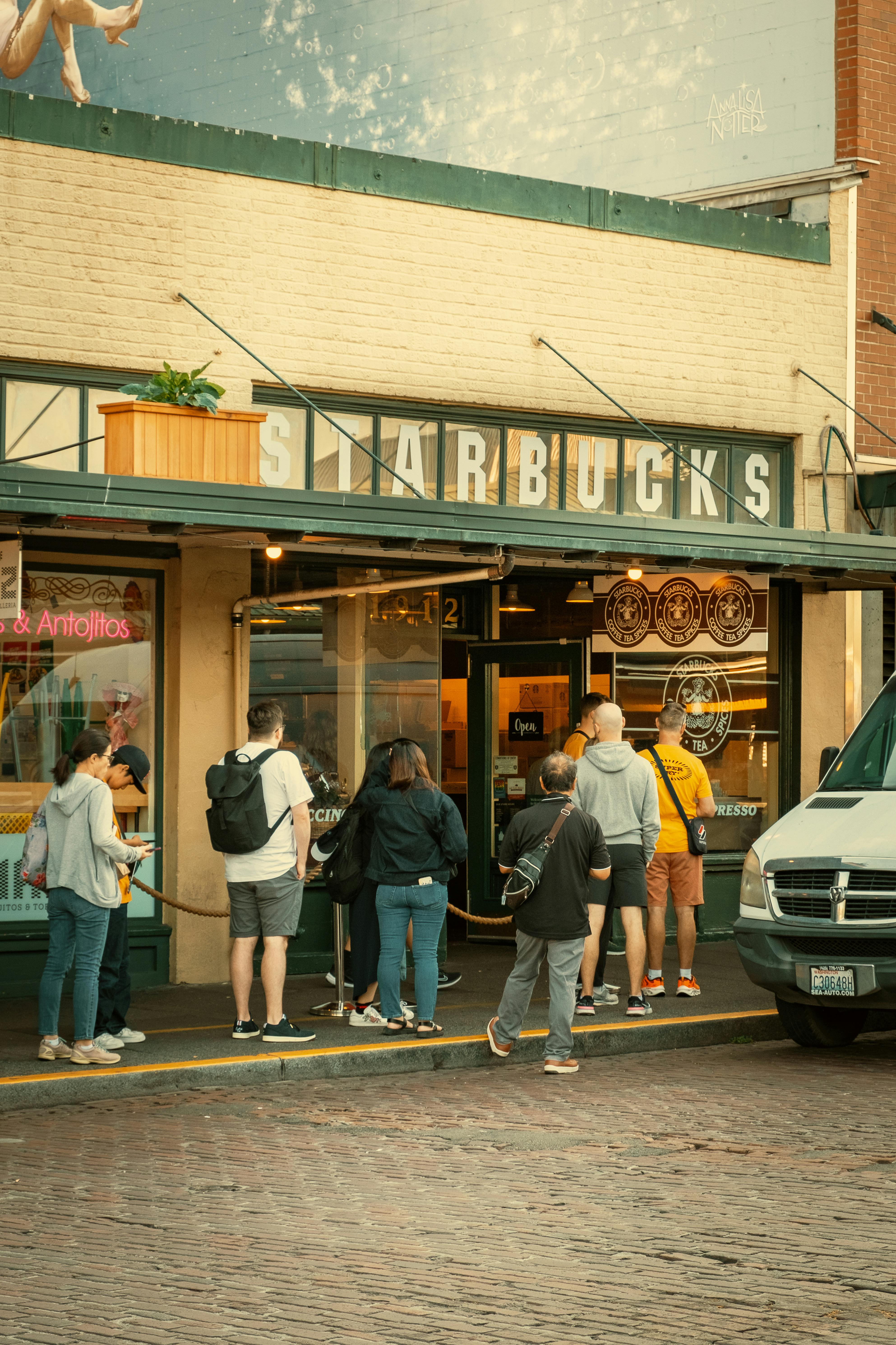 A Line to Starbucks · Free Stock Photo