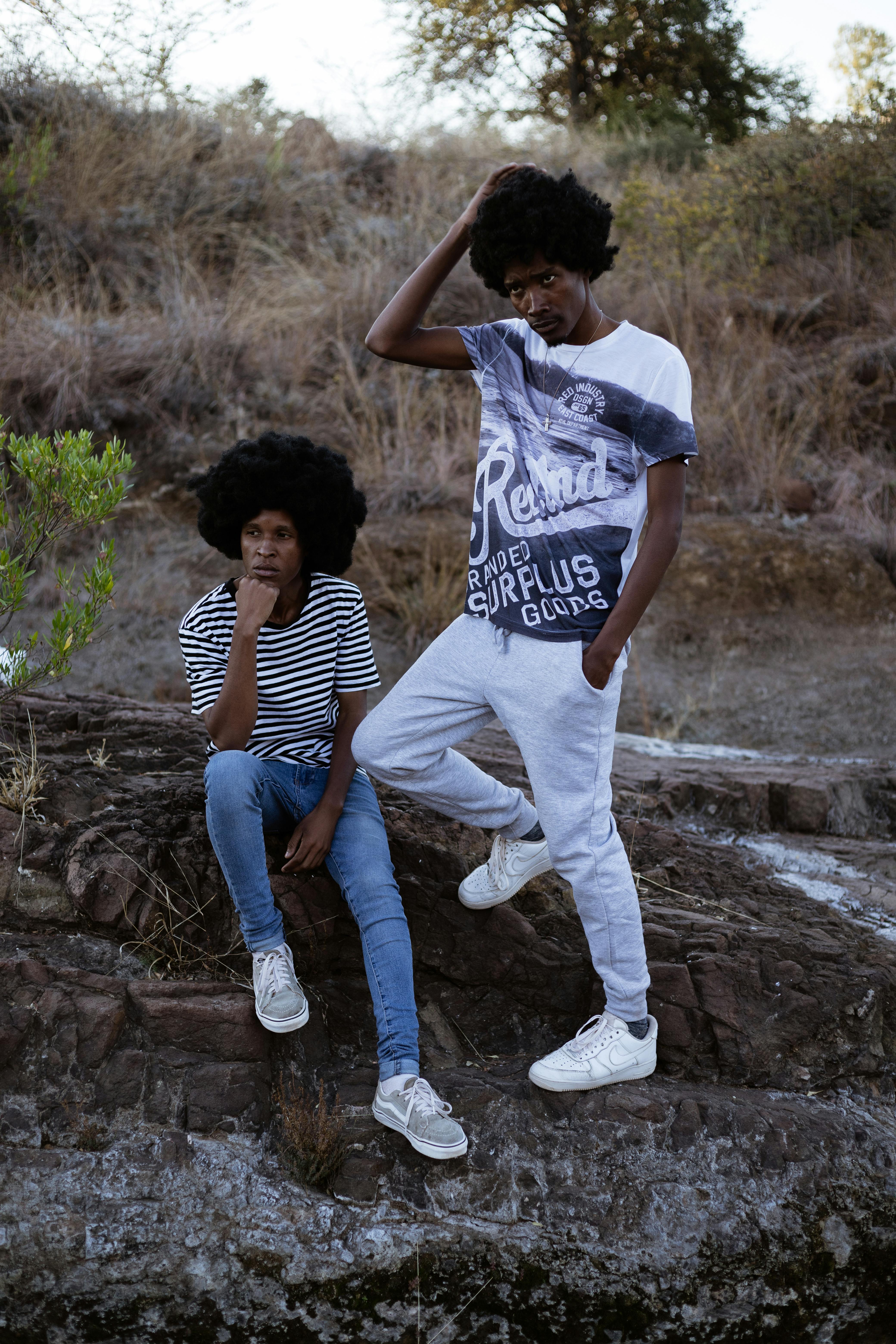 Two Men Posing Outdoors · Free Stock Photo