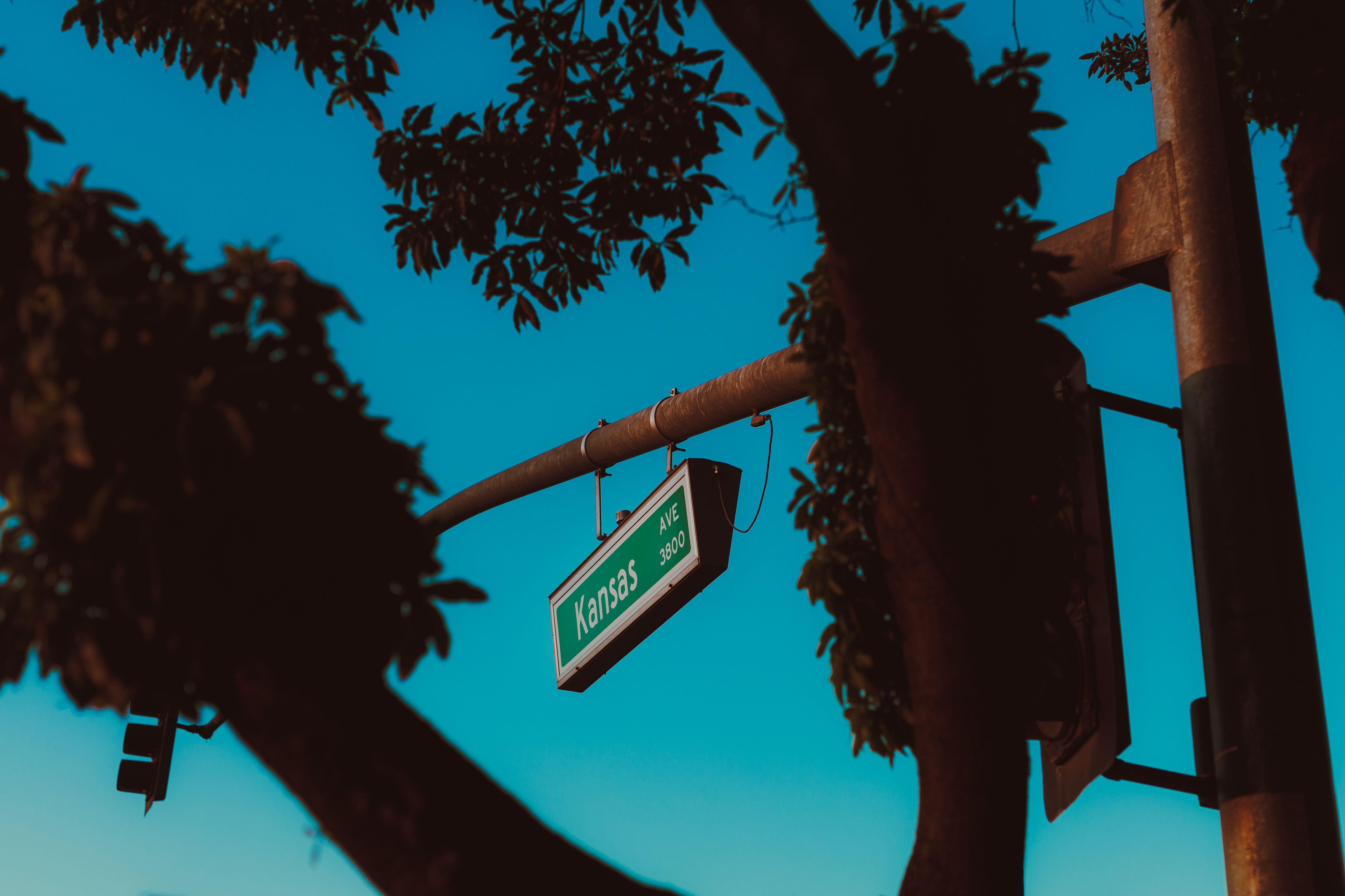 Traffic Lights and Road Sign in the United States · Free Stock Photo
