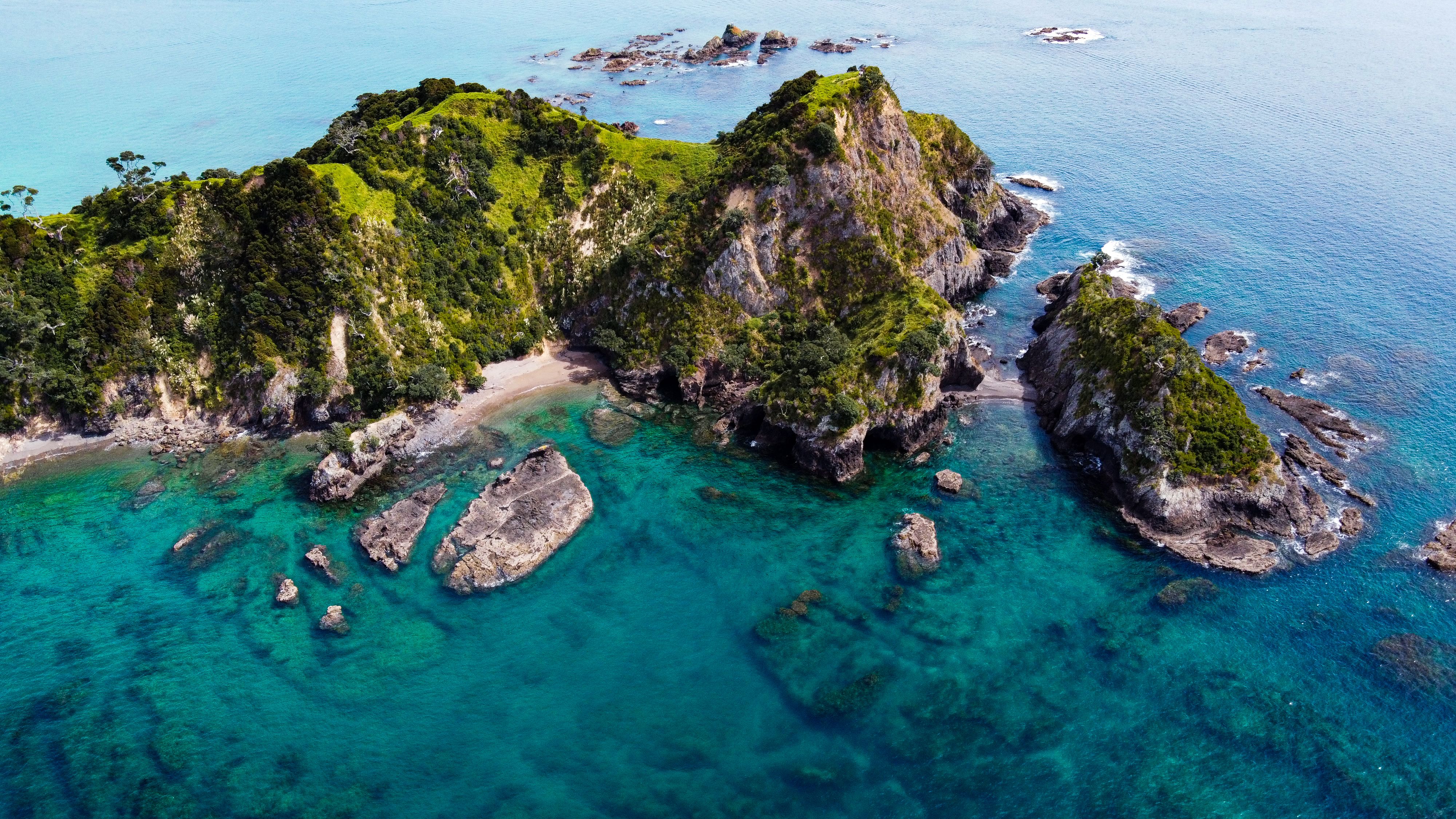Hills on Island on Sea Shore · Free Stock Photo