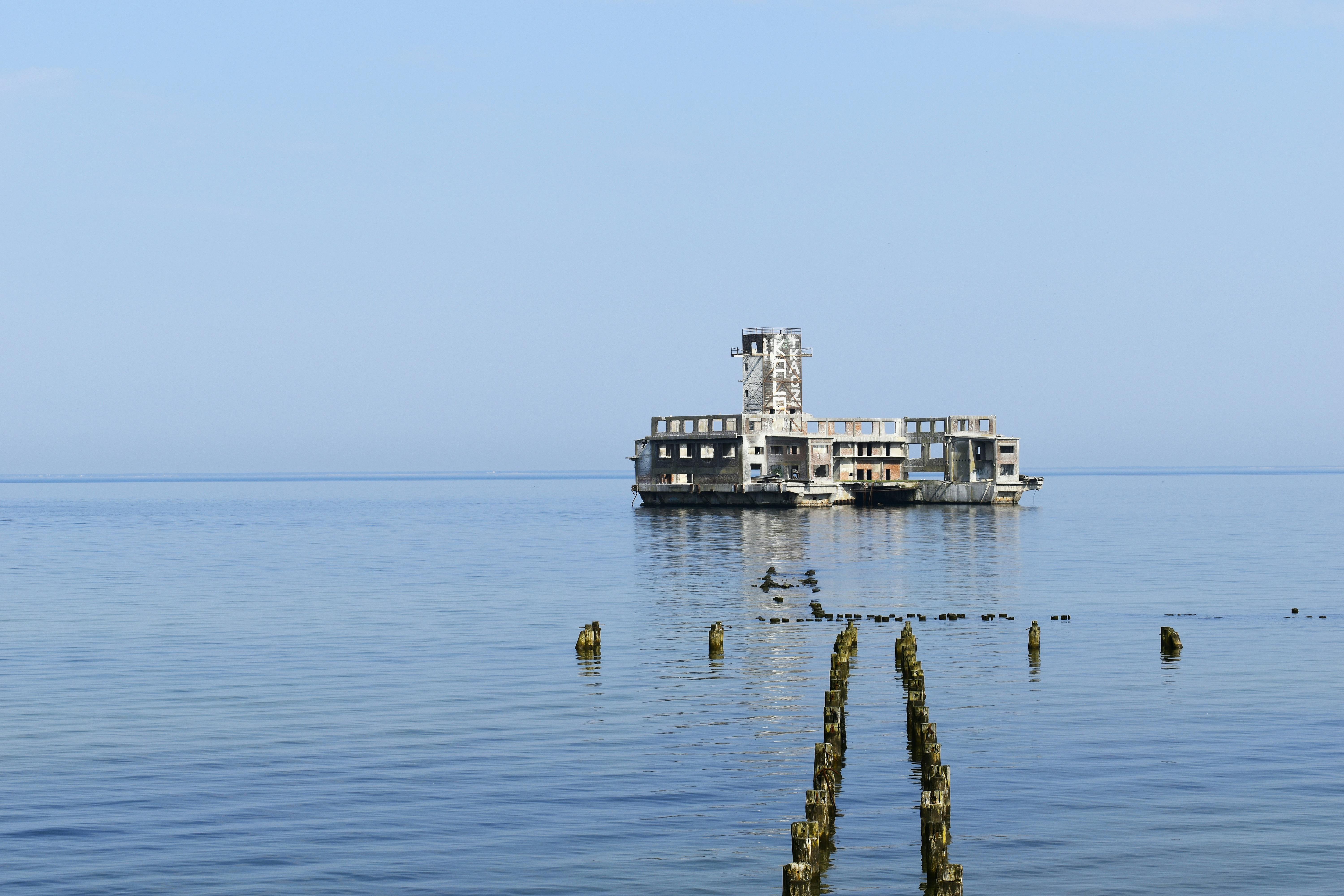 Industrial Platform on Water · Free Stock Photo