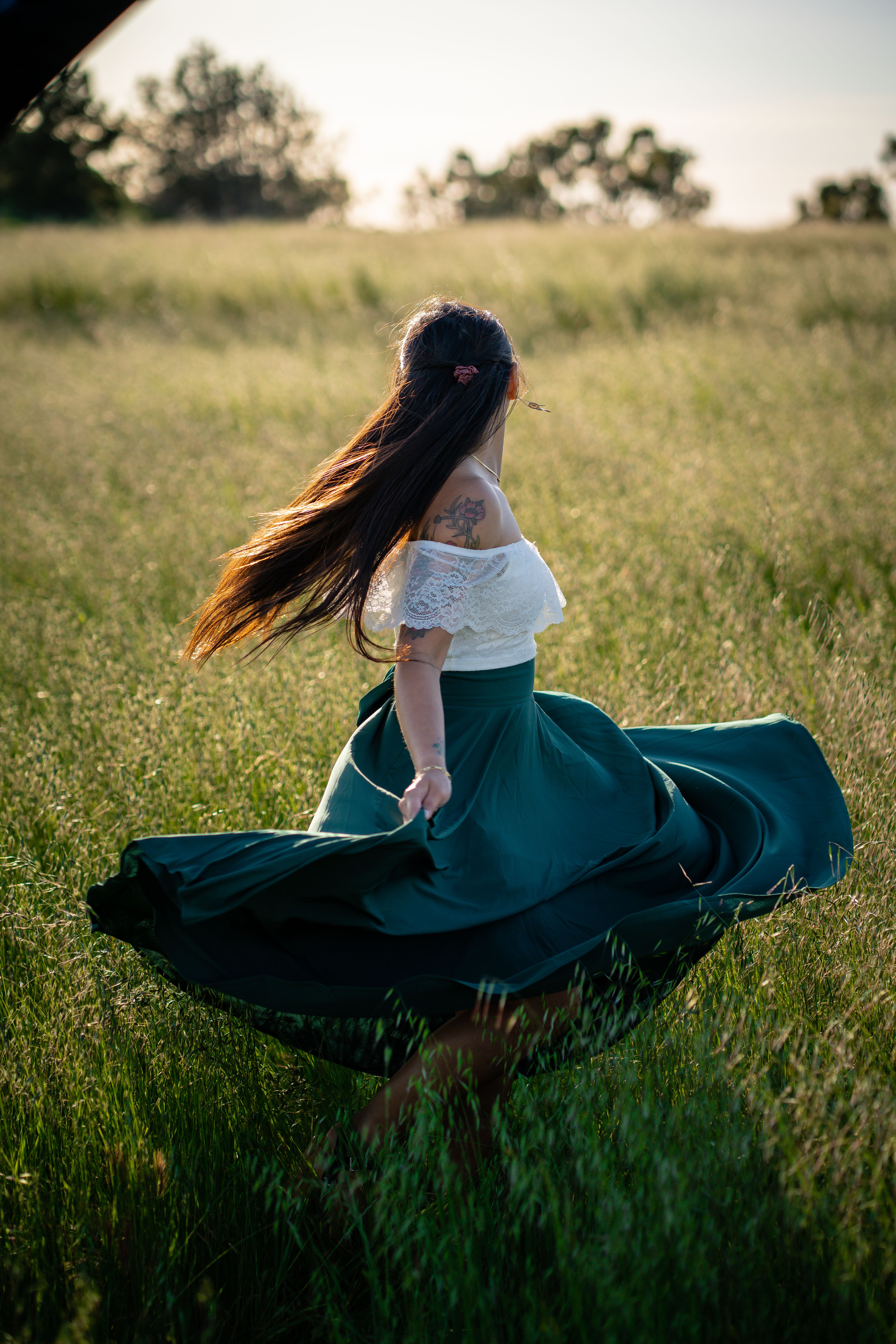 Woman Dancing in the Meadow · Free Stock Photo