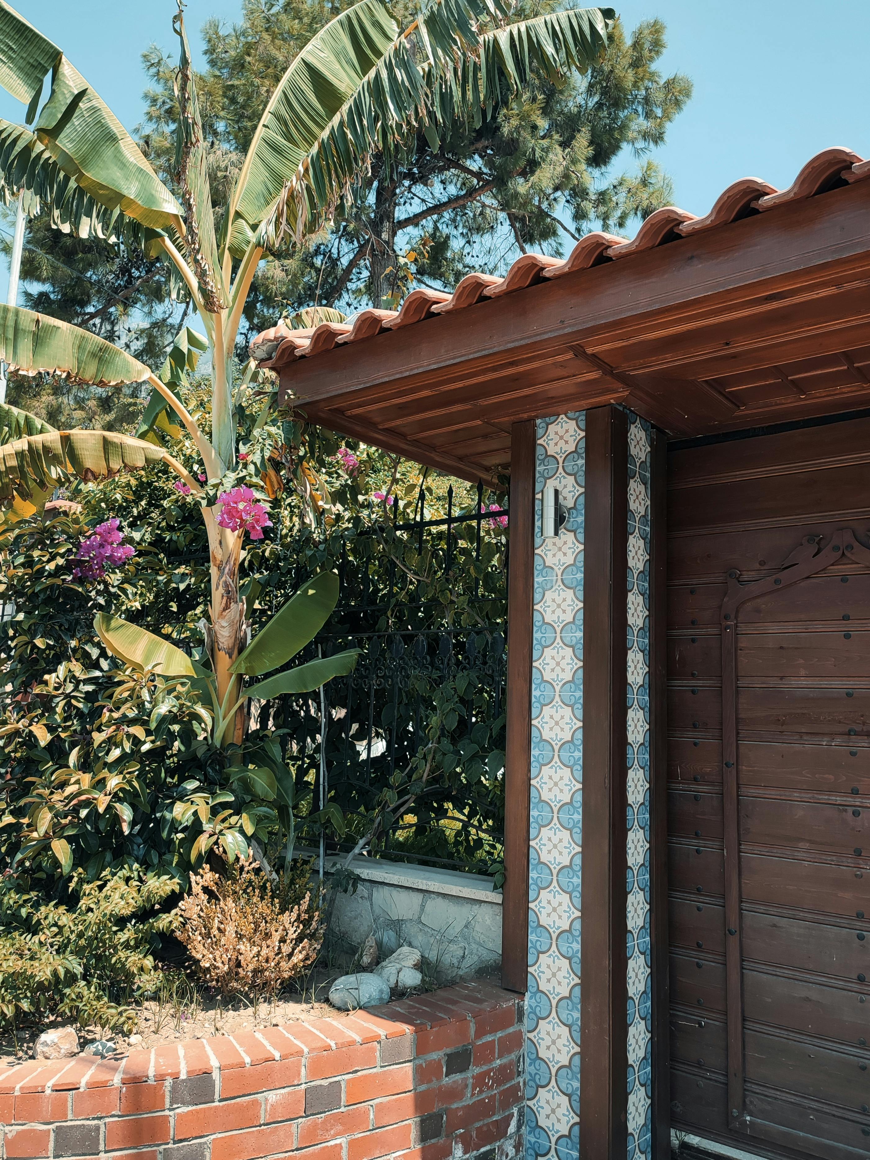 Rural Entrance with Ornate Tiles · Free Stock Photo